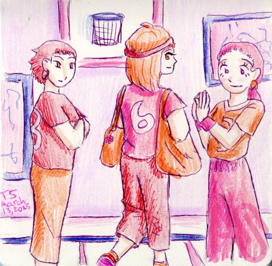 Girls in the Gym Narro - Illustrations ART street