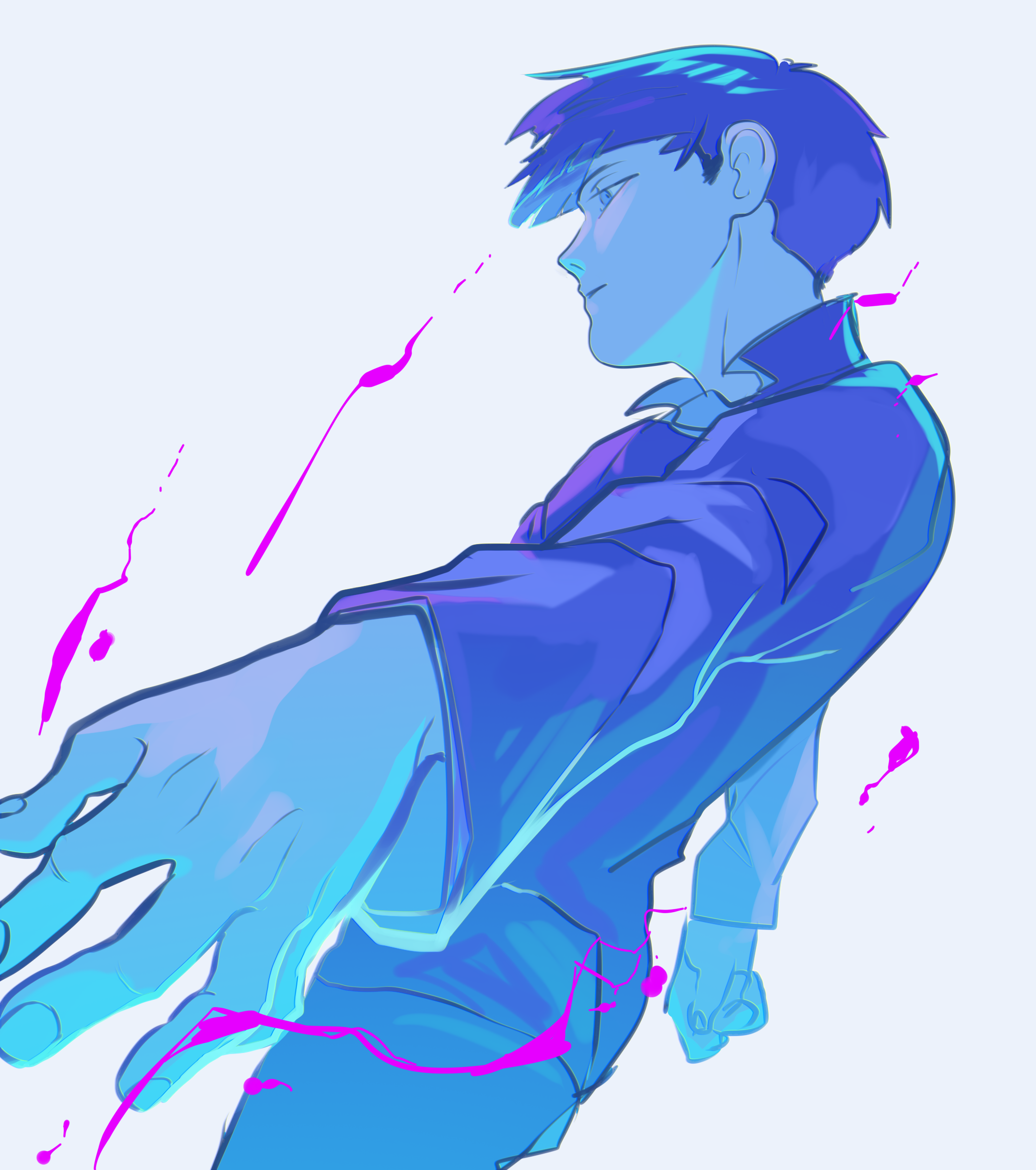 Blue Mob Poley-World - Illustrations ART street