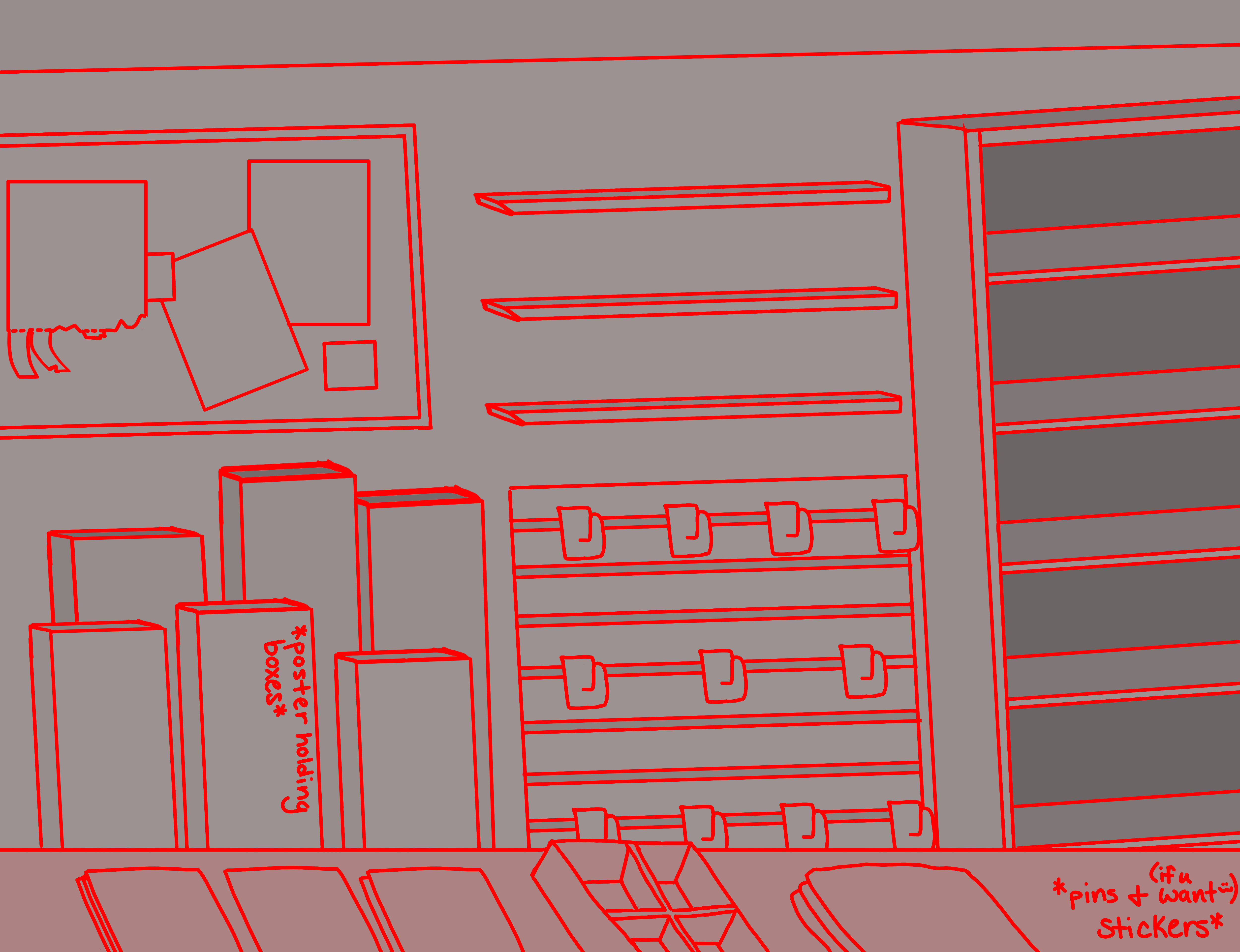 collab background sketch (@TheEpicBean) Leon's Book Pages ...
