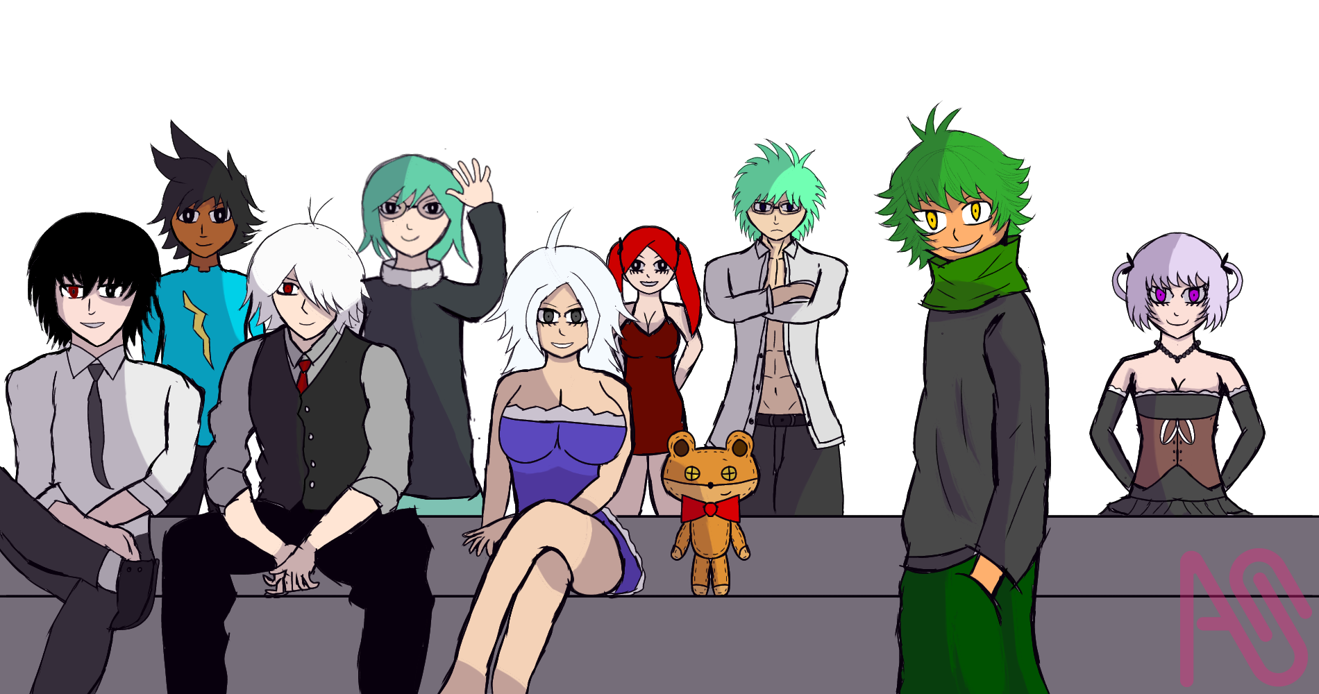 Elemental Ethereal Group Illustration ShodeAngelica75 - Illustrations ...