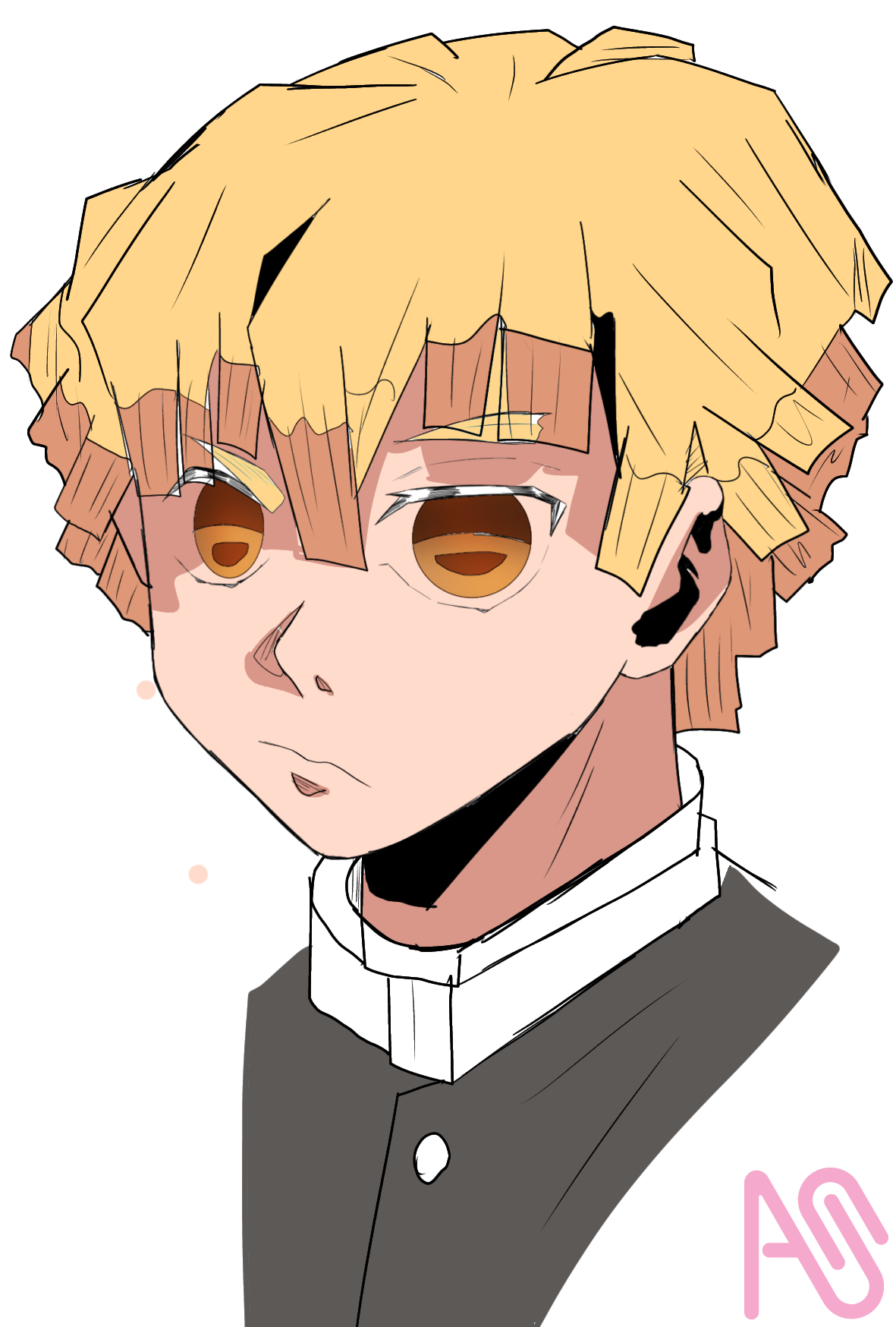 Zenitsu 🫶🏻😝 Frankmangaka - Illustrations ART street