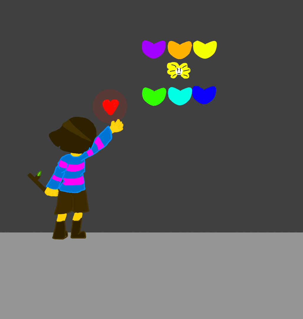 Frisk VS Omega Flowey Frisk - 插图 ART street