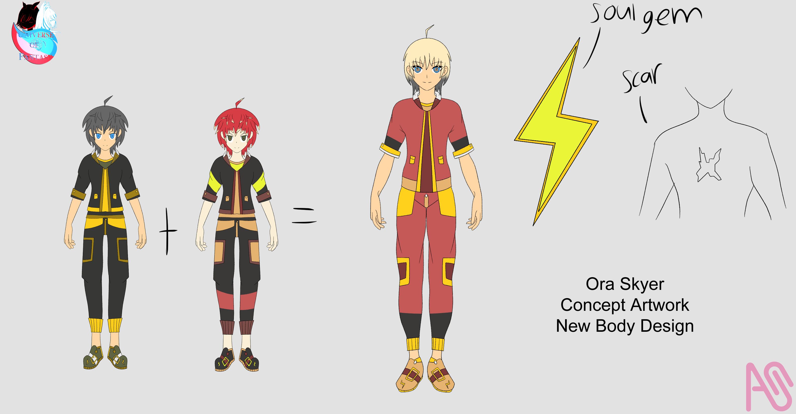 Ora Skyer Concept Artwork New Body Design EbonyFox2003 - Illustrations ...