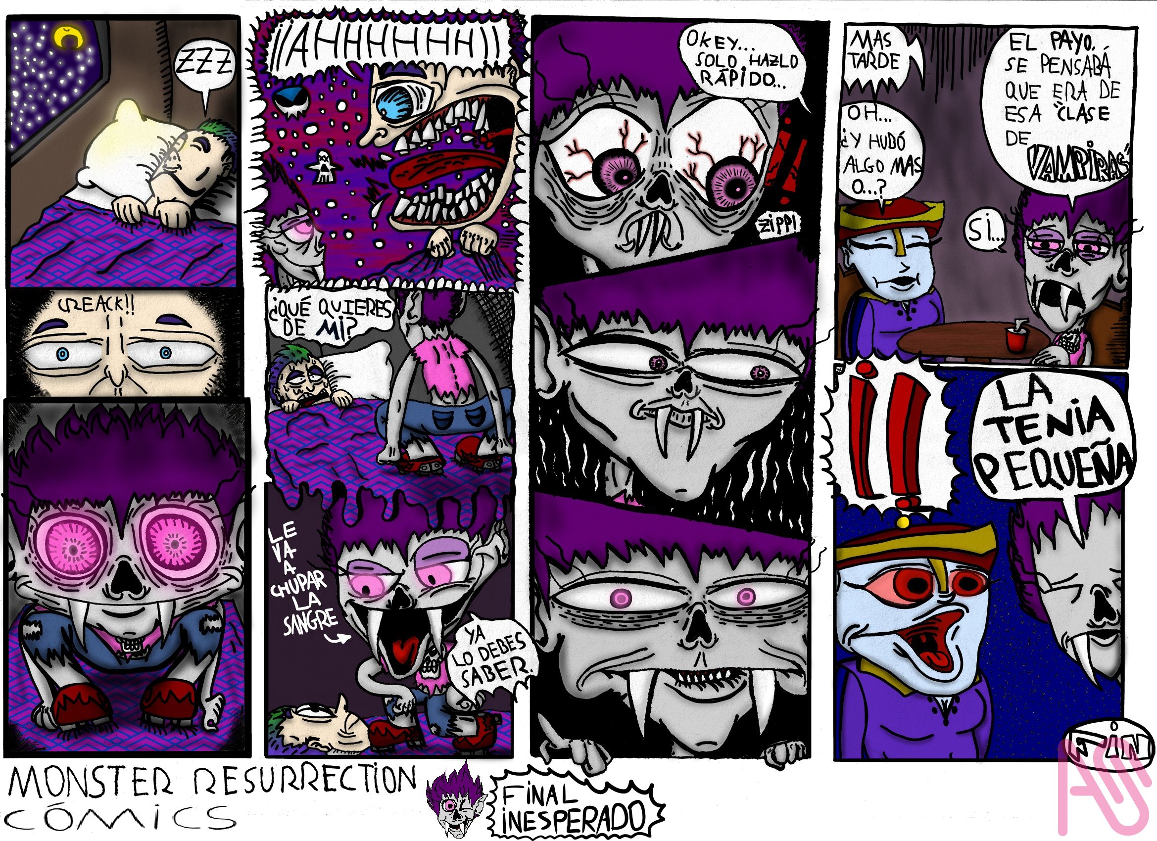 Monster resurrection cómics AIDRAUZINGS - Illustrations ART street