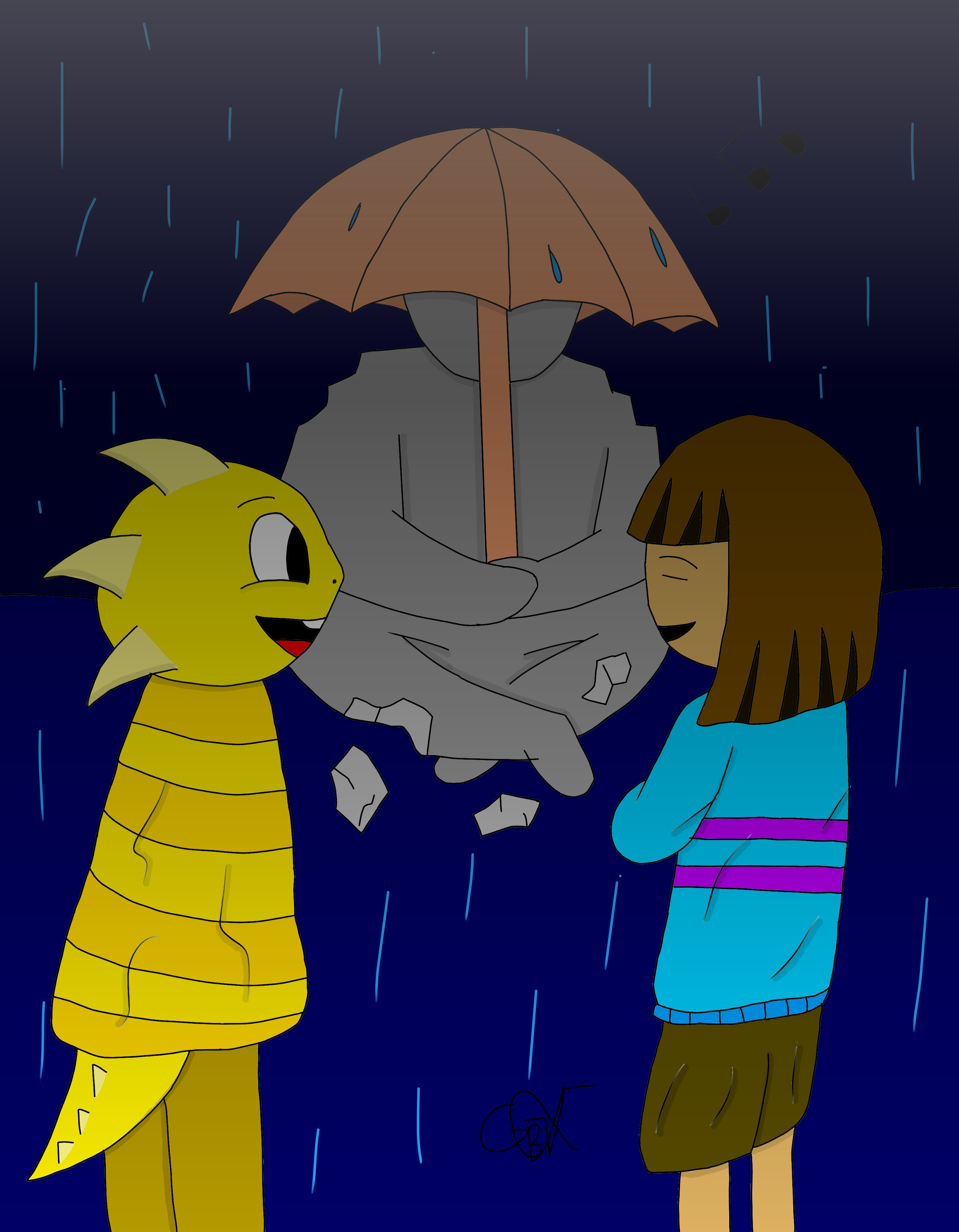 Frisk y Monster Kid Bry4n - Illustrations ART street