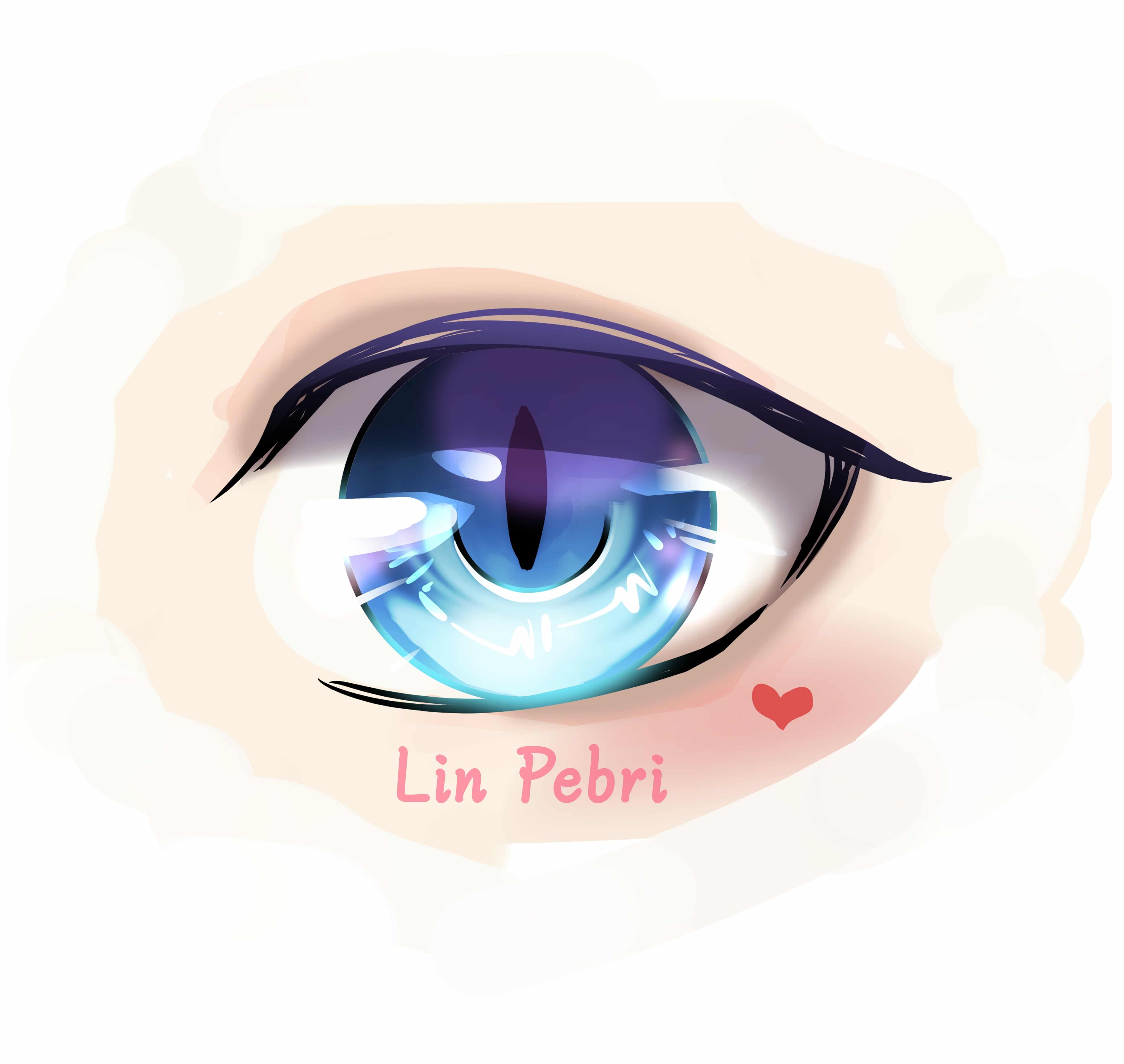 Blue Sea Eye Lin Pebri - Illustrations ART street