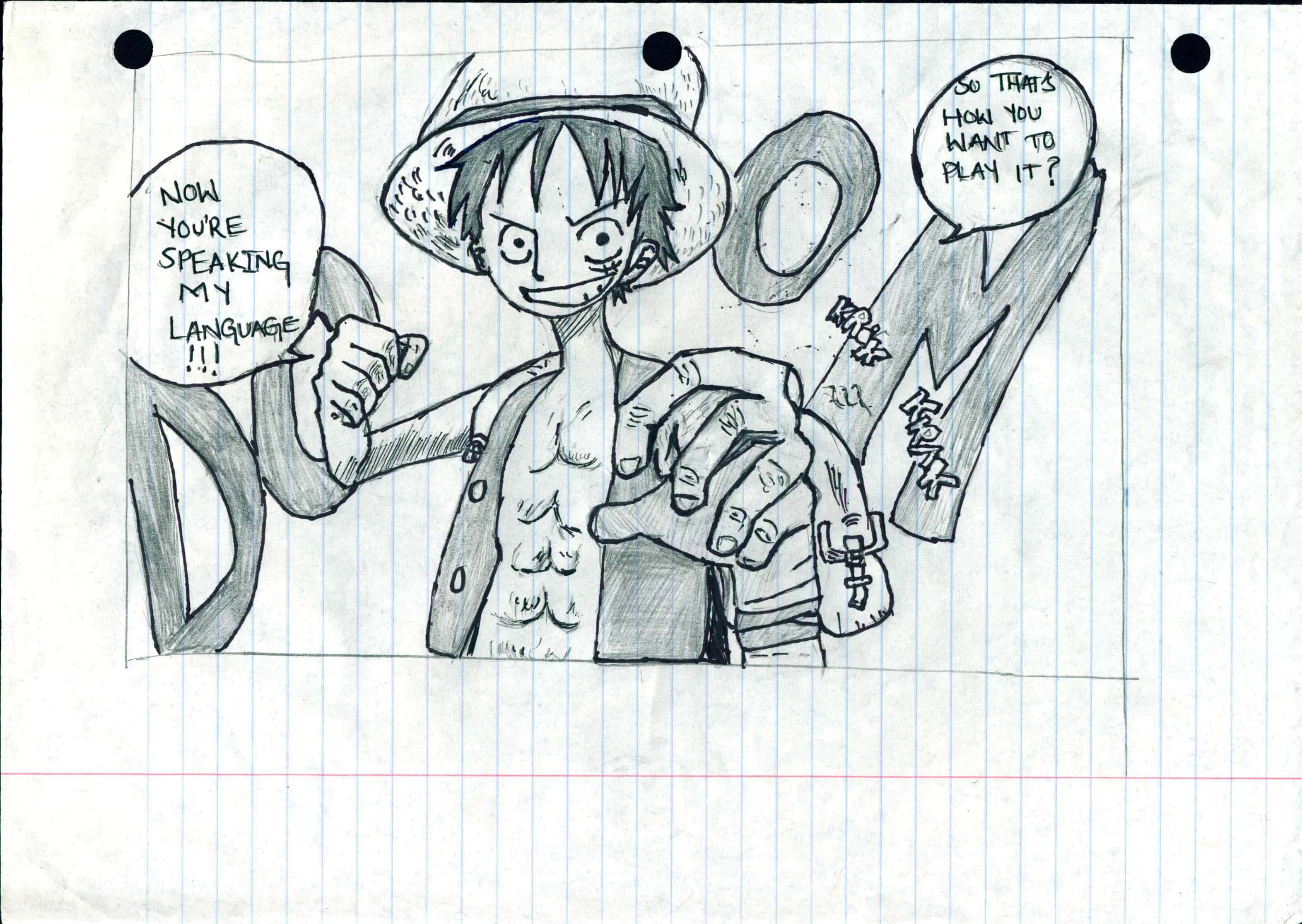 Luffy from One Peice Seima Hinoken - Illustrations ART street