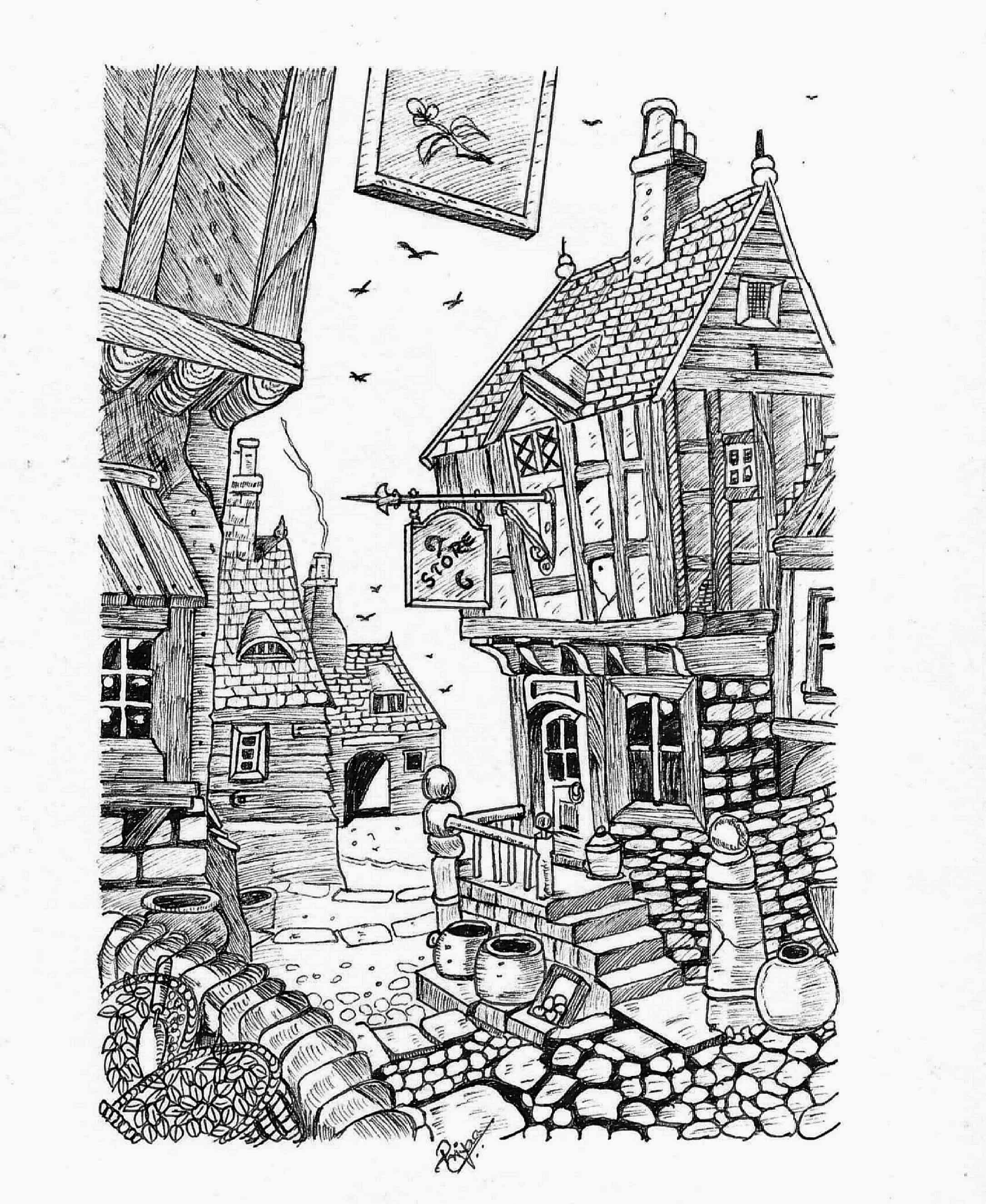Architecture Priya Murali - Illustrations ART street
