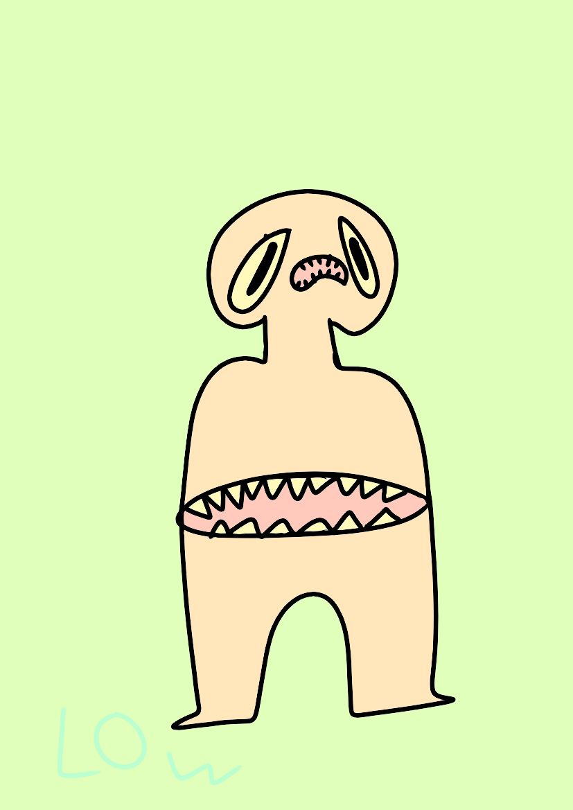 flesh monster Low-down - Illustrations ART street