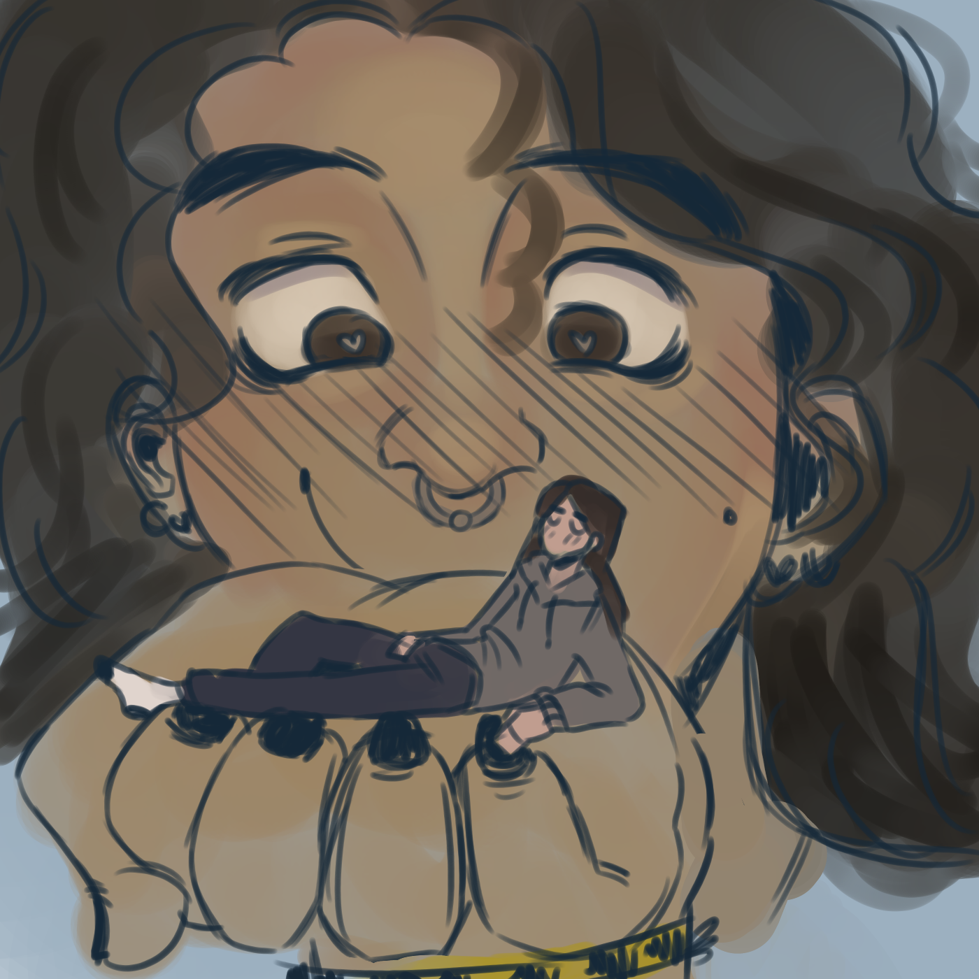 my tiny boyfriend (rough idea lol) 4skynz - Illustrations ART street