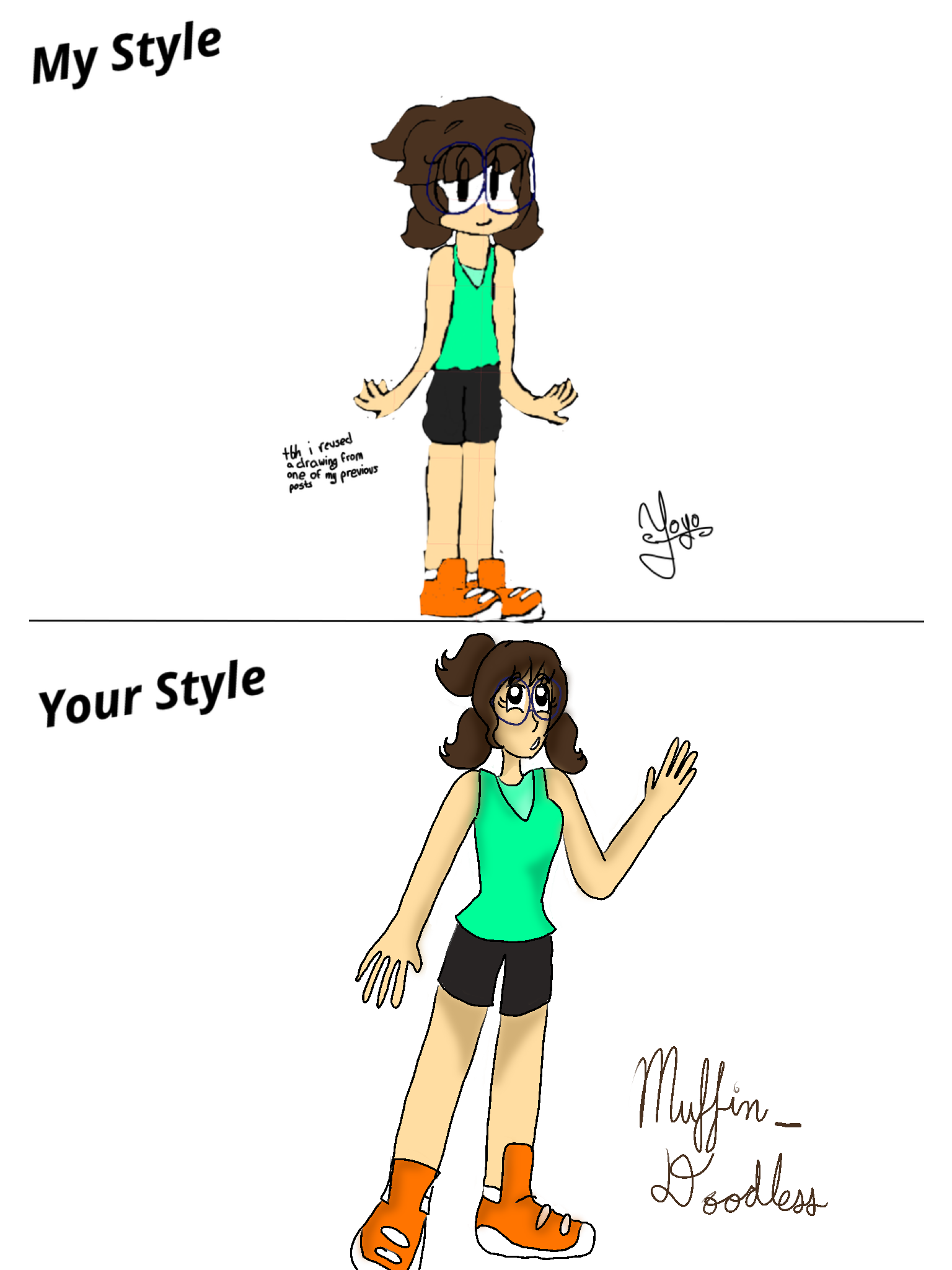 art style collab with yoyo Muffin_Doodless - 插图 ART street