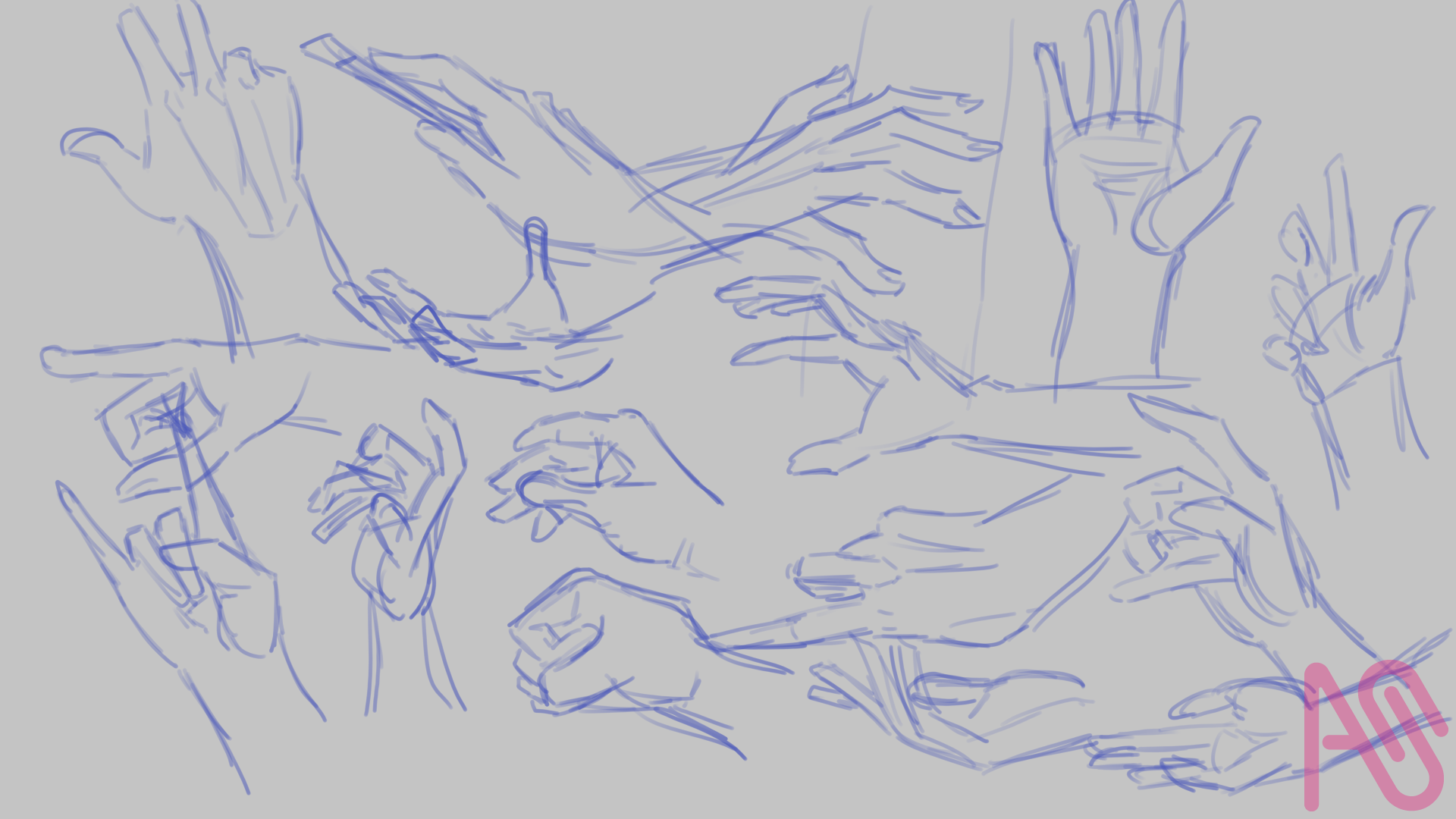 Greyscale study 2 and hand study Inspa - Illustrations ART street