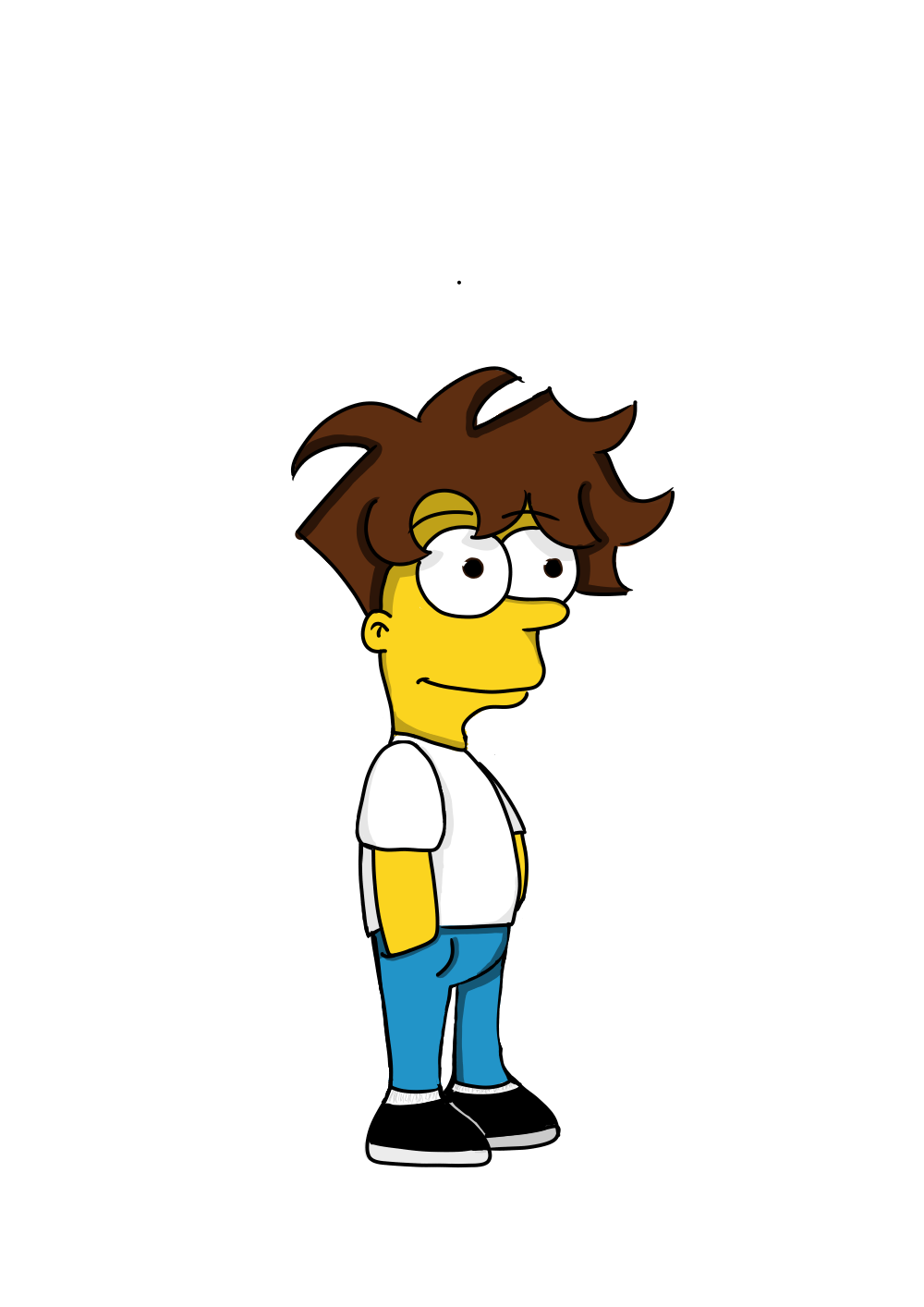 Bart Simpson but with hair lol AcidSpittingLlama - 插畫 ART street