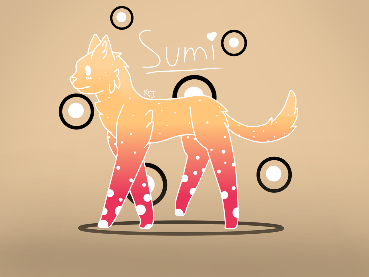 Sumi the Lava Cat MoonBun - Illustrations ART street