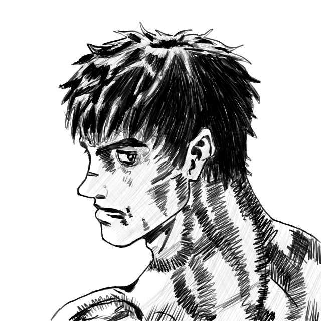 Berserk Manga Guts Face