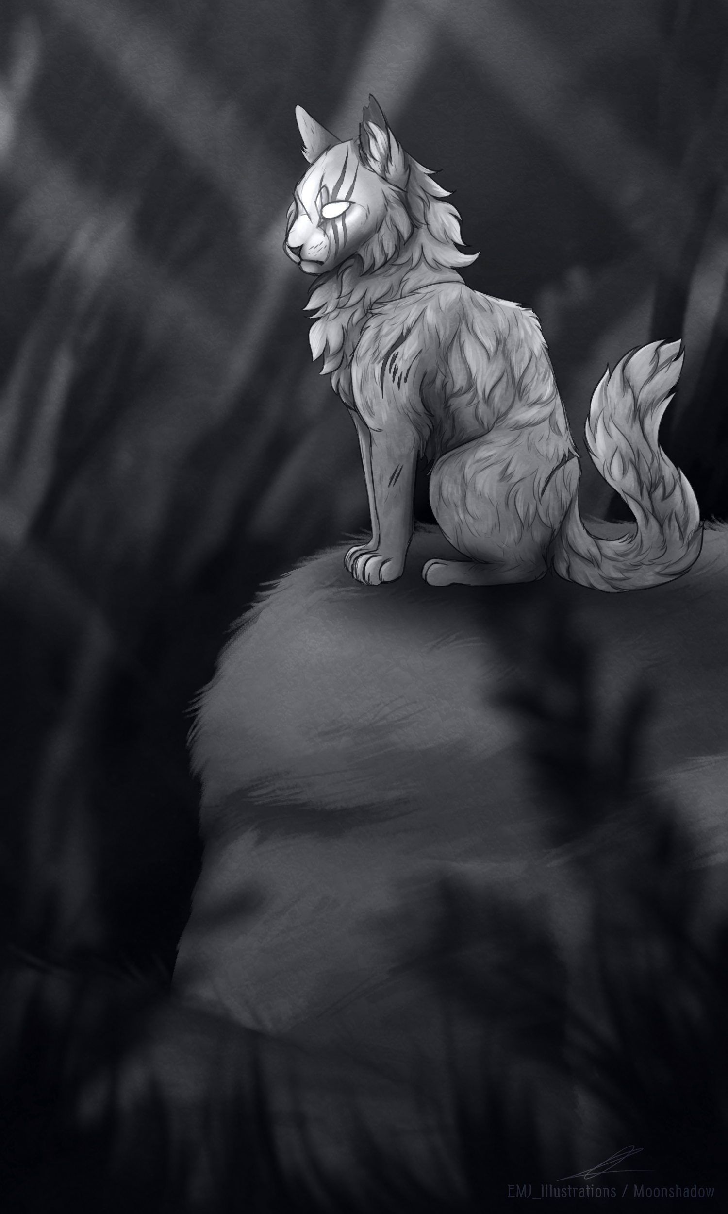 In the dark depths Moonshadow - Illustrations ART street