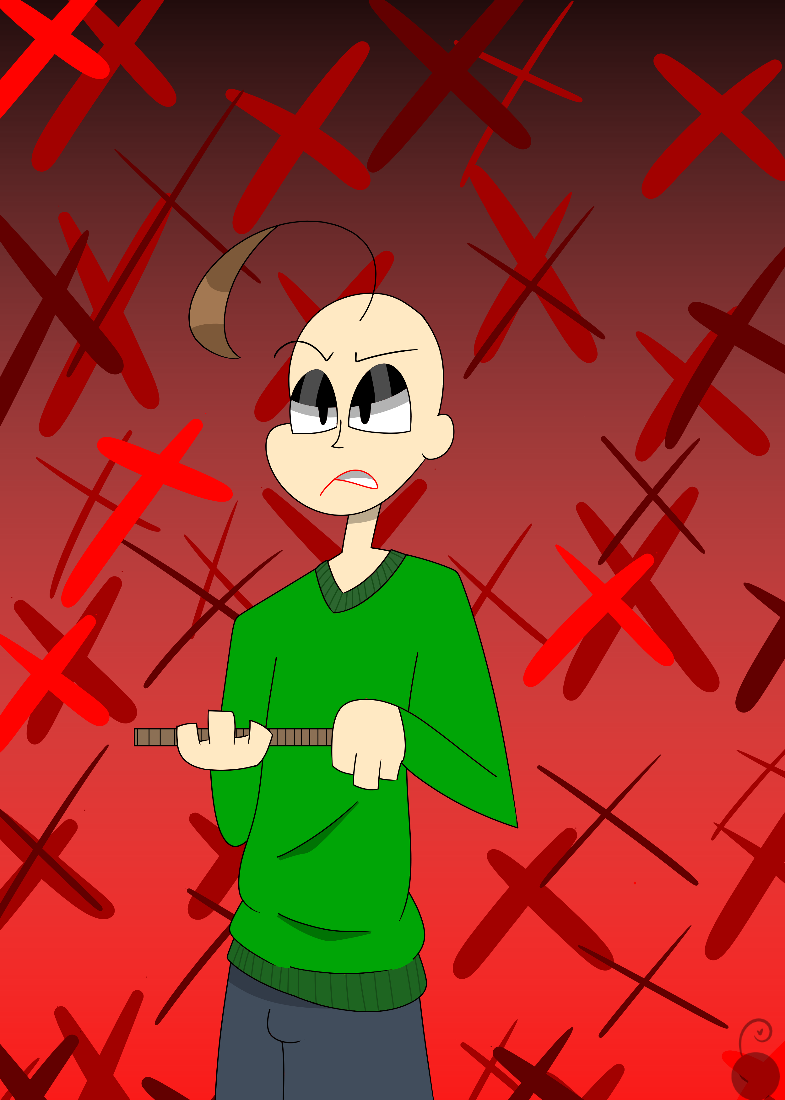 Angry Baldi Bluvereey - Illustrations ART street