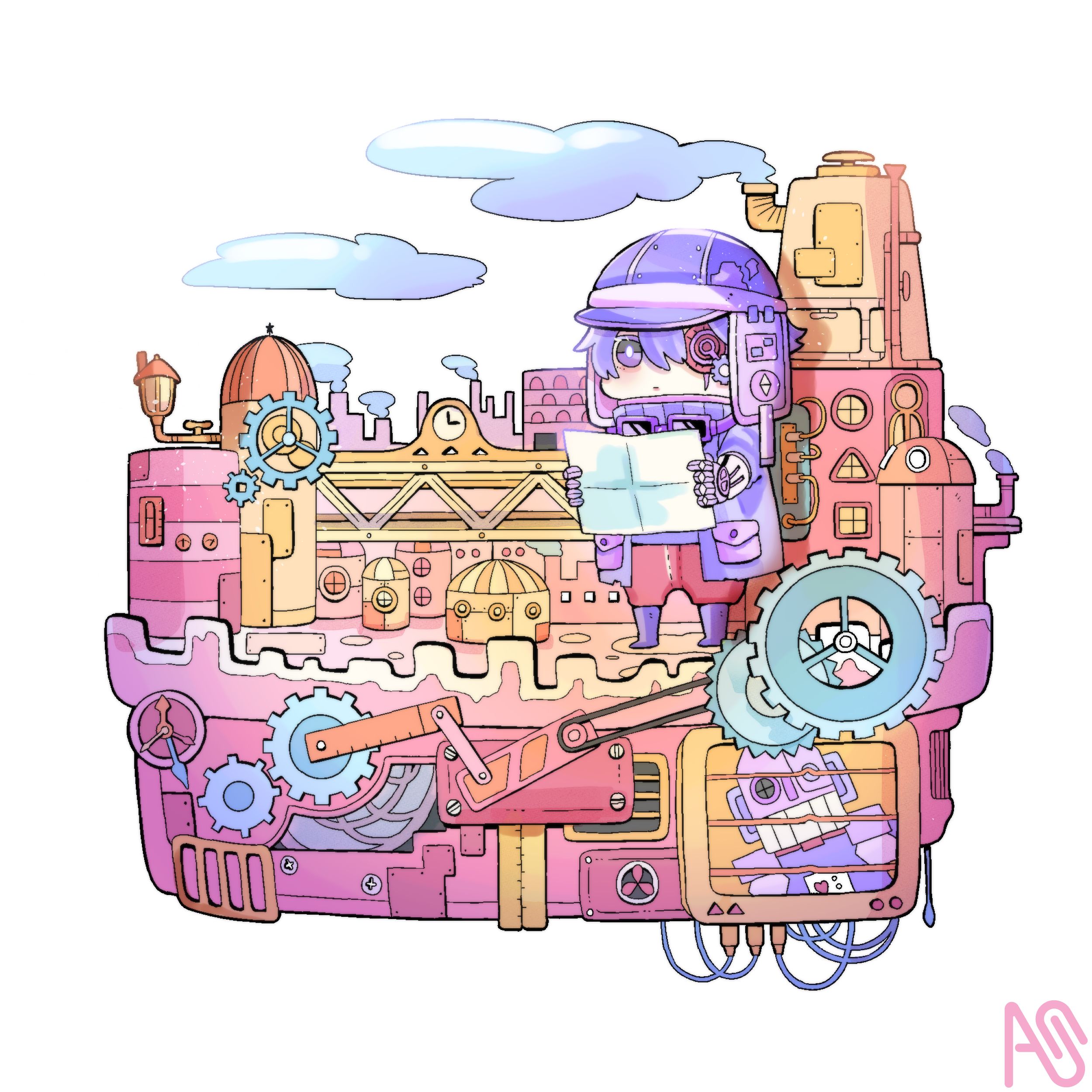 Pink Factory ceiscute - Illustrations ART street