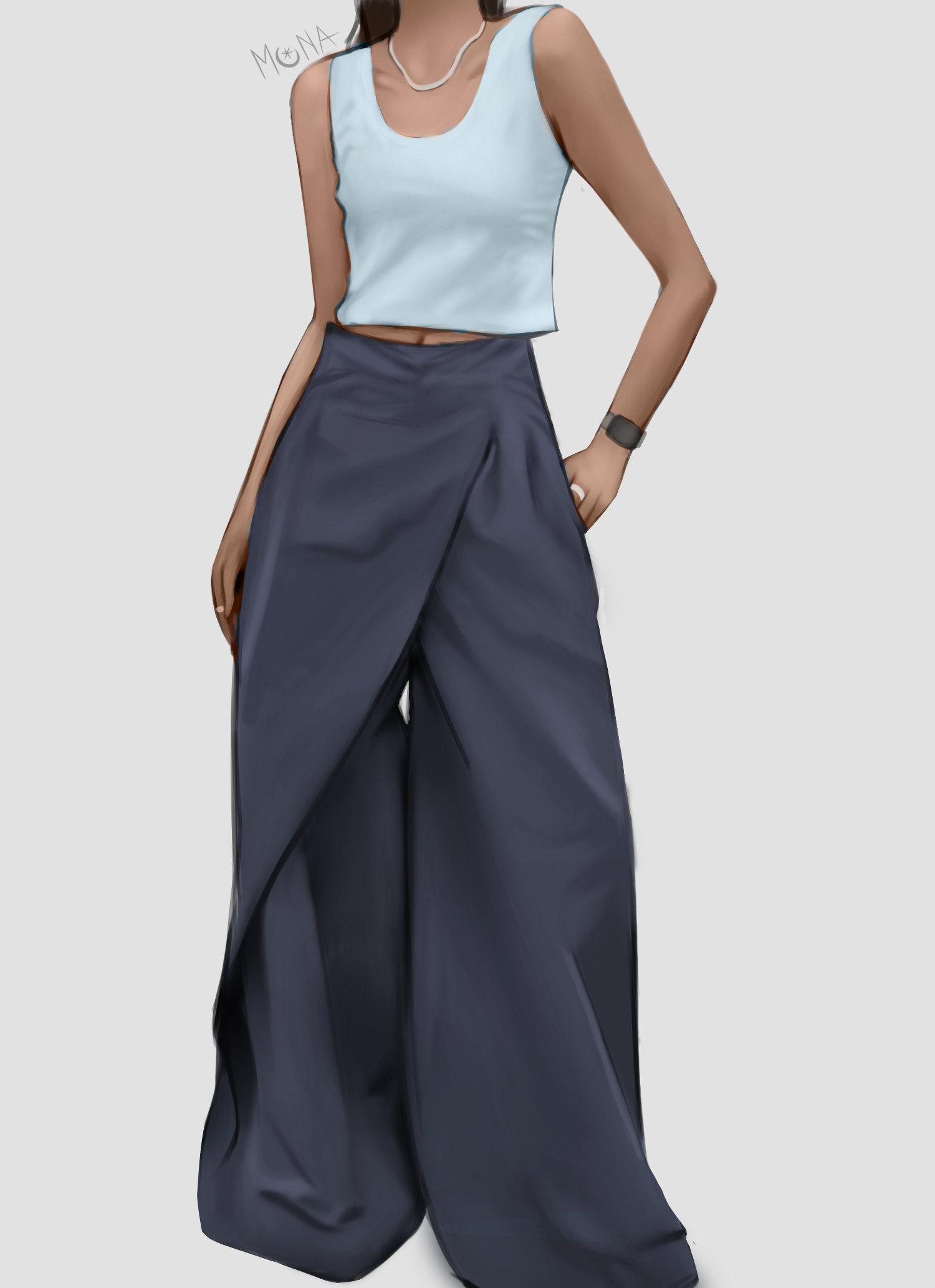 ClothingStudy2 Muna Sketches - Illustrations ART street