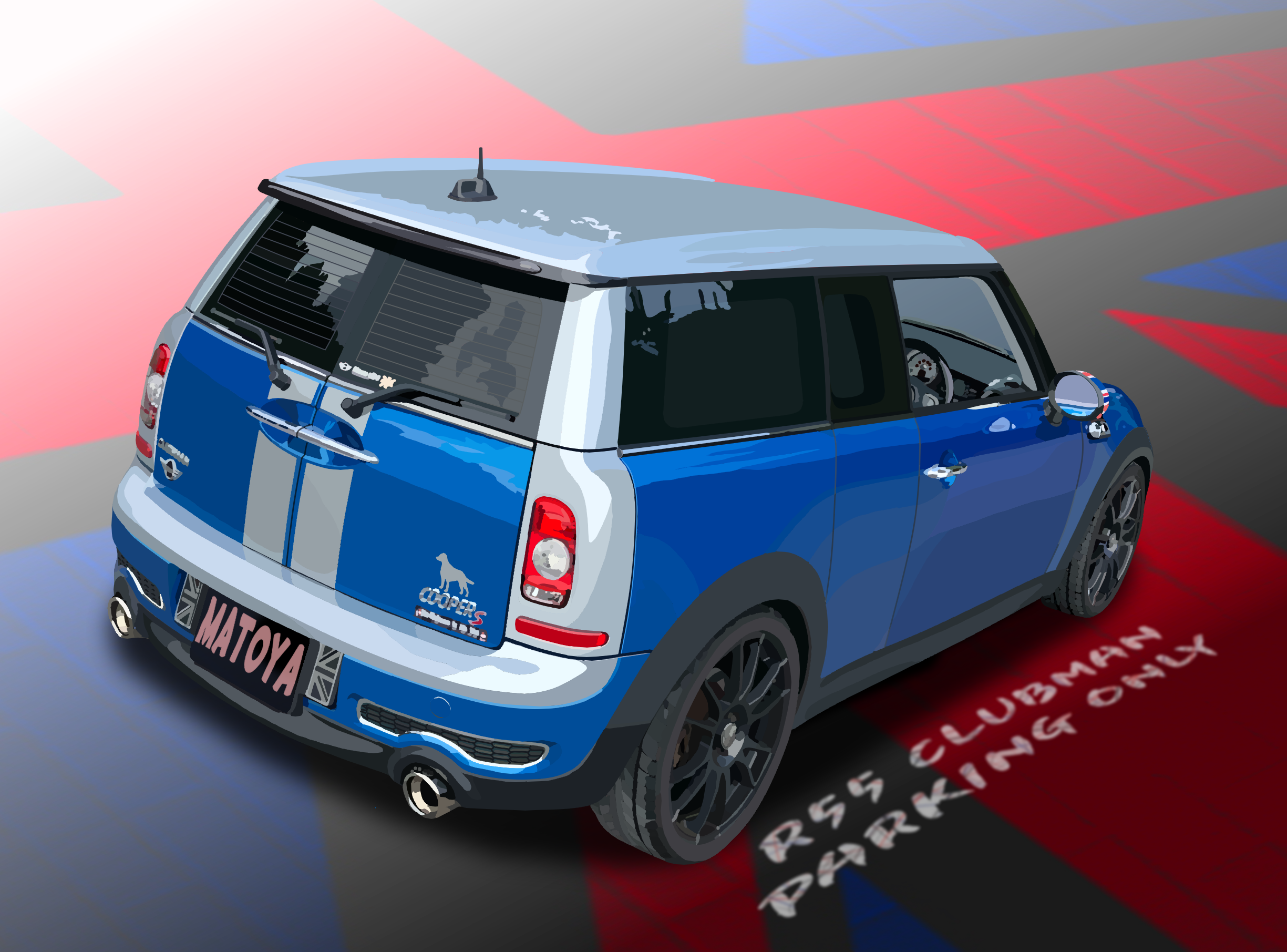 R55 MINI Clubman raichome - Illustrations ART street