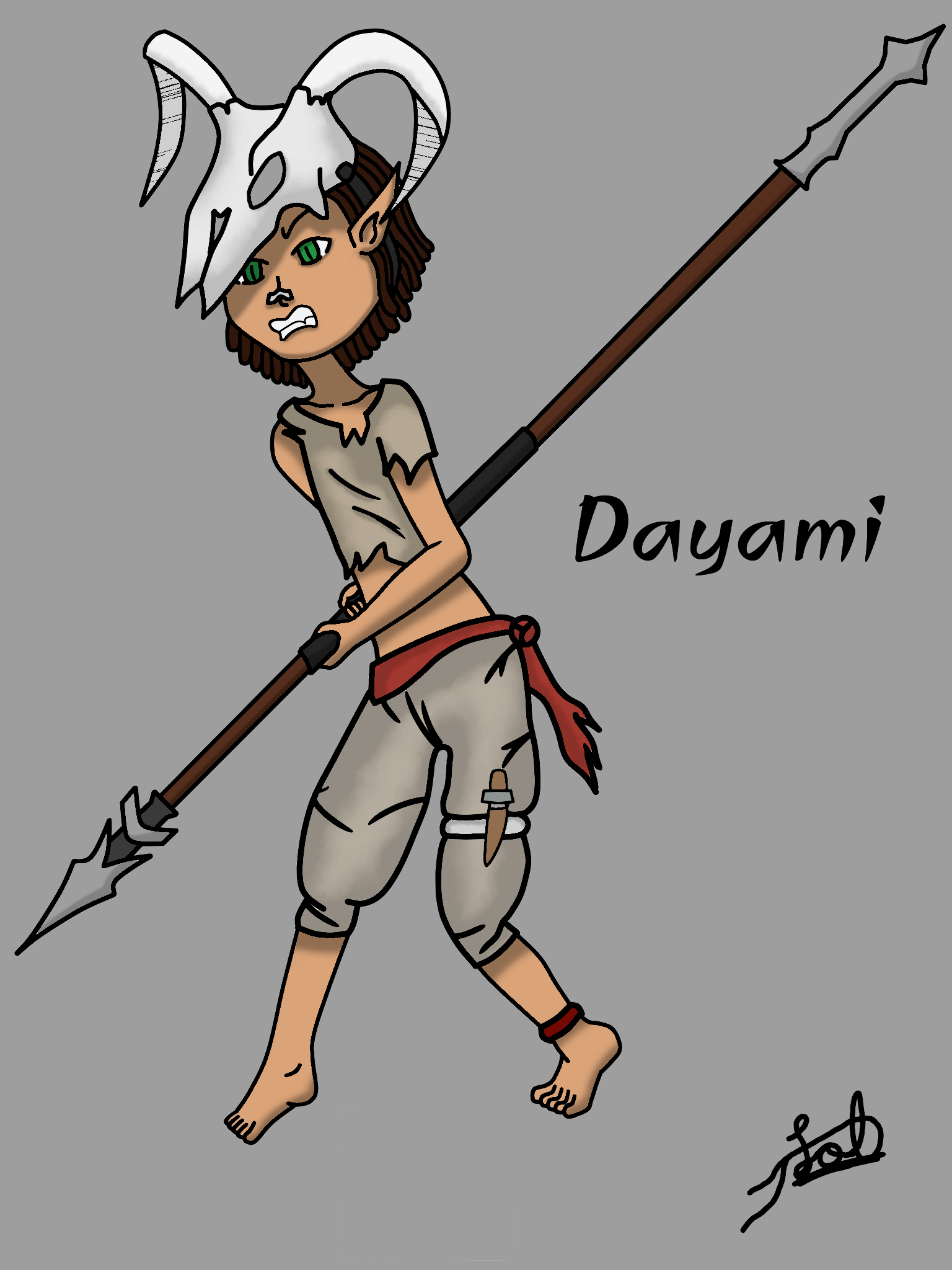 Dayami the desert warrior Henrietta - Illustrations ART street