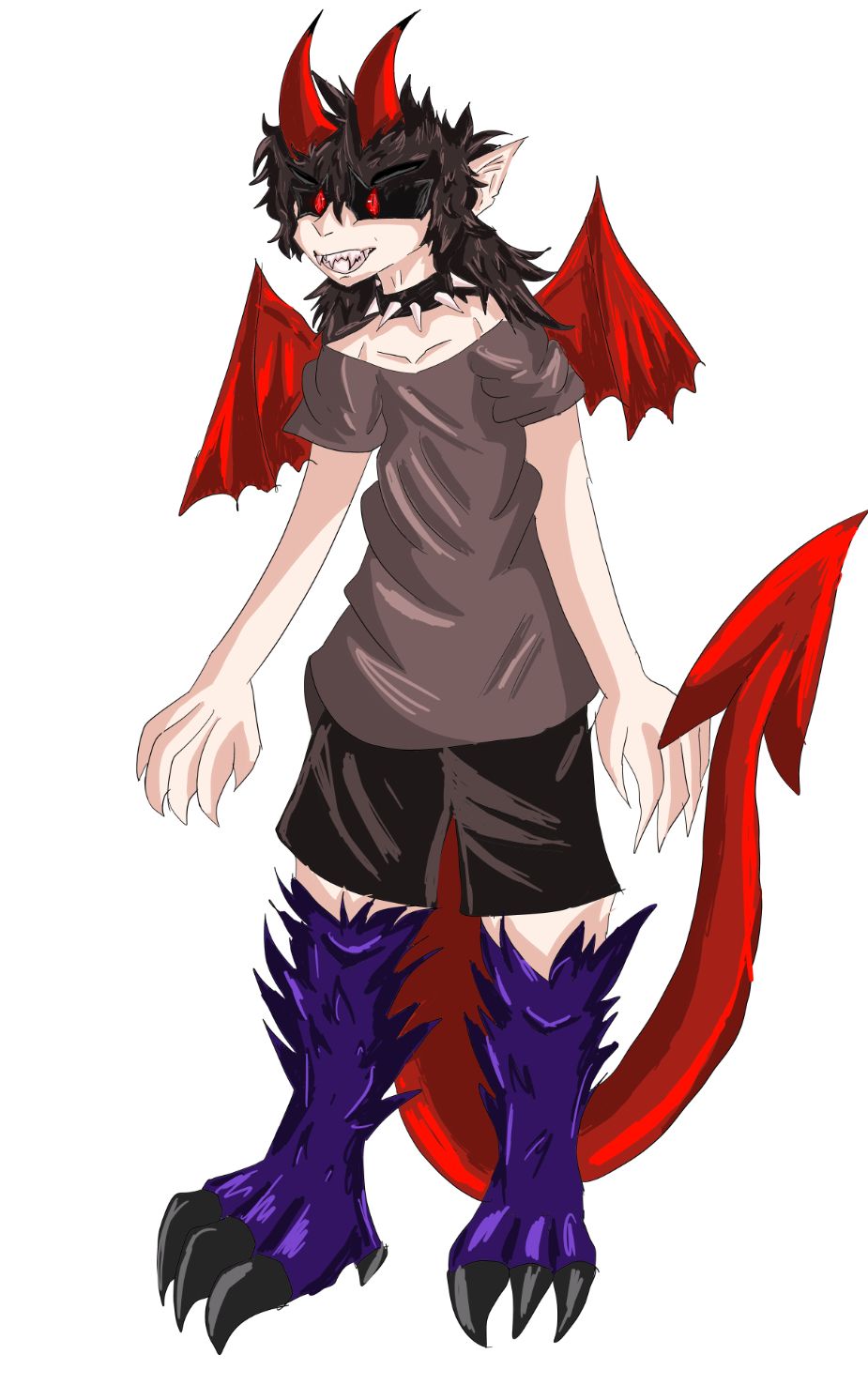 Demon boy redesign 𝑬𝑽@ - Illustrations ART street