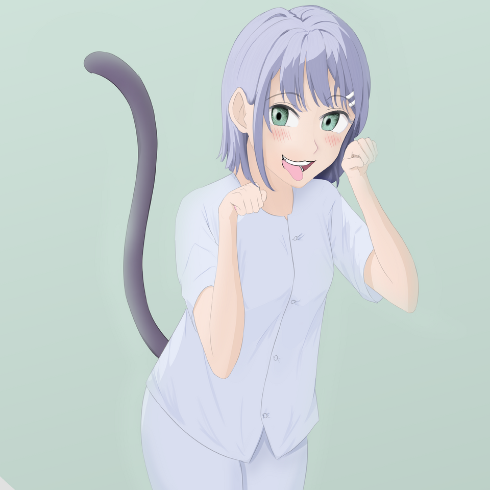 tailed girl JohnEXO - Illustrations ART street