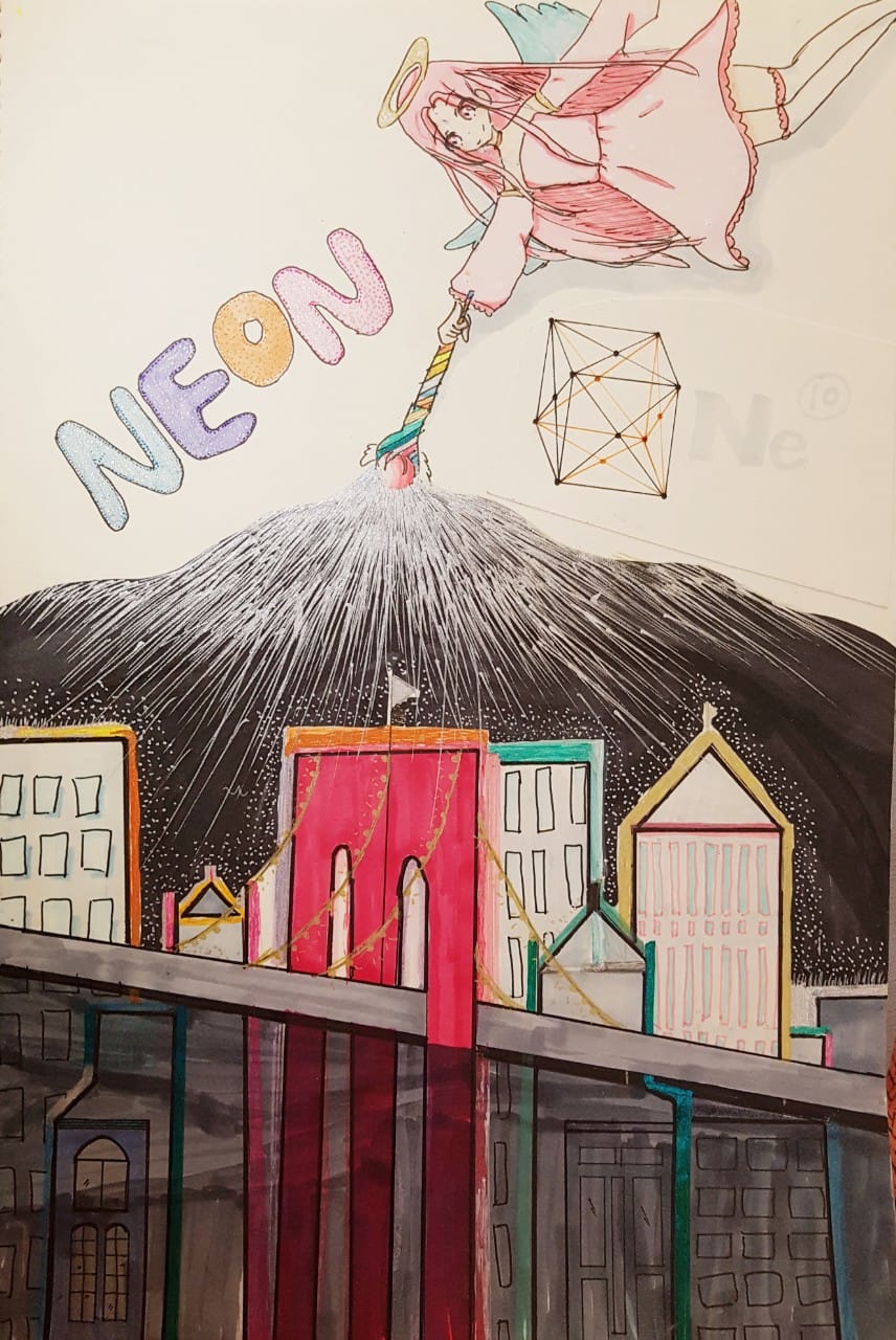 Neon angel seaweed - Illustrations ART street