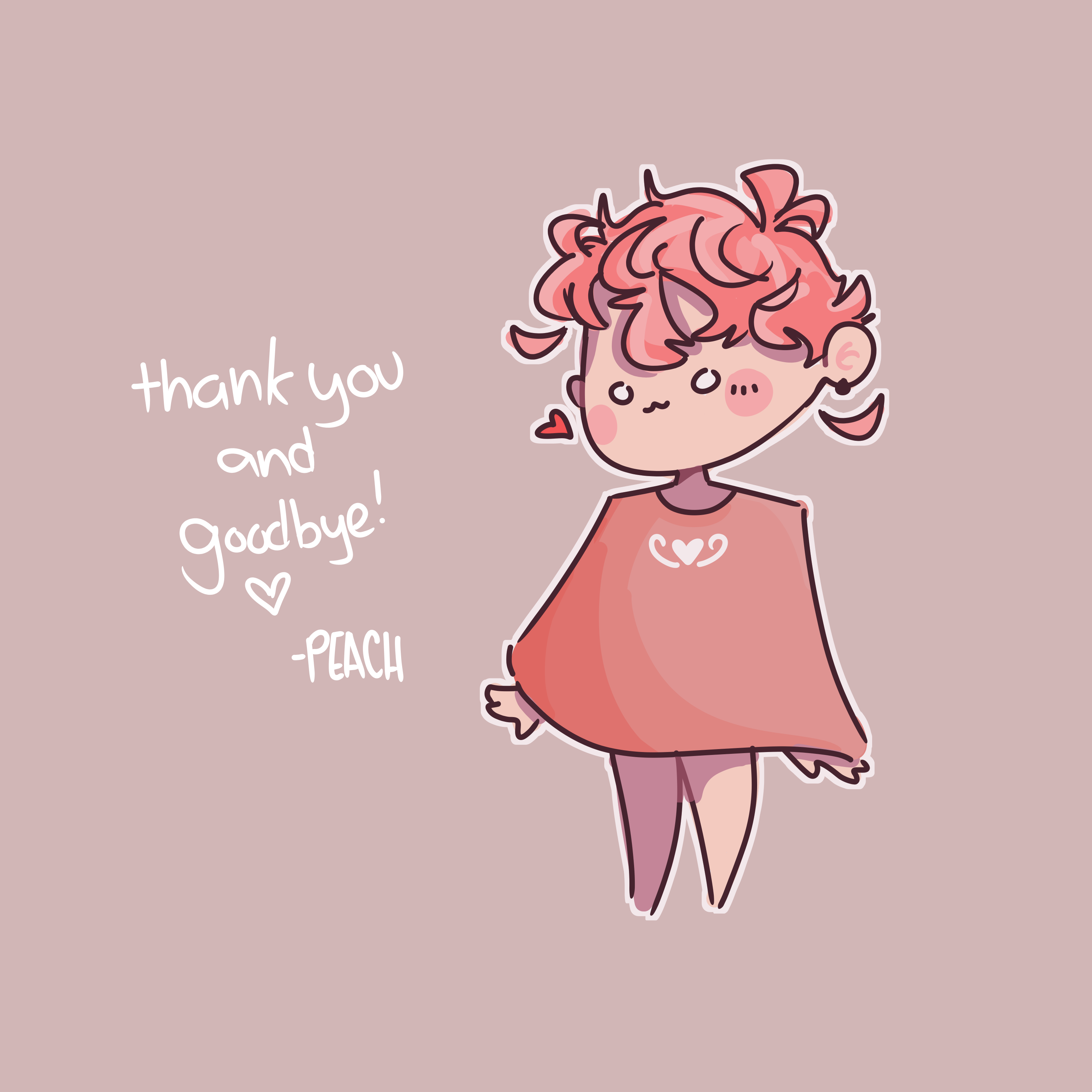 ily and bye♡ peach - Illustrations ART street