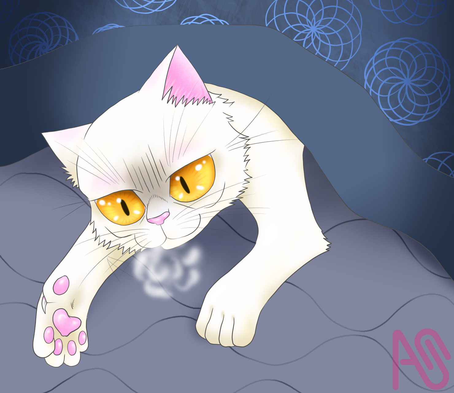 コタツから出てきた猫 魔作夢音(Masamune) - Illustrations ART street