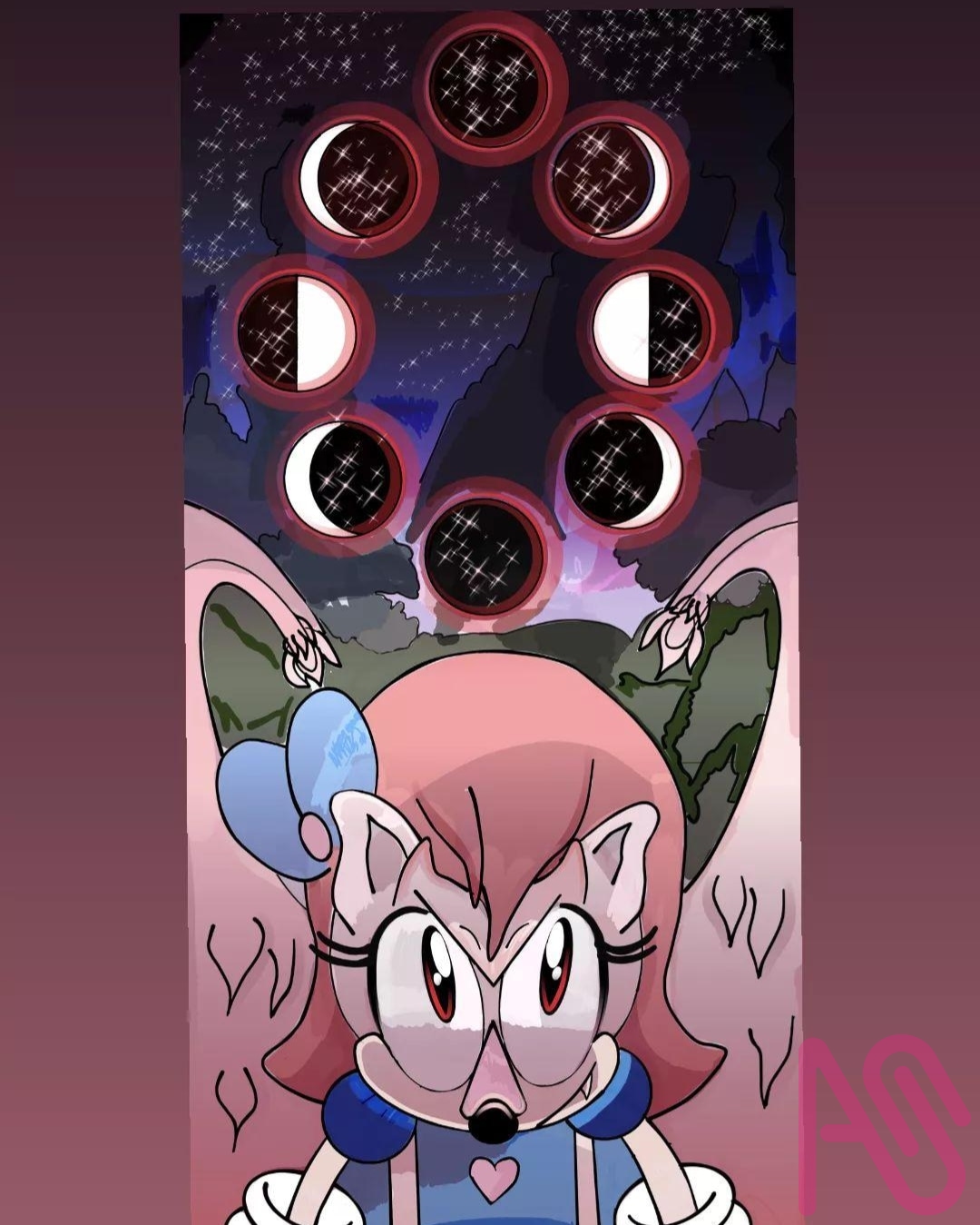 The power of the 9th moon phase Sherusteel - Illustrations ART street