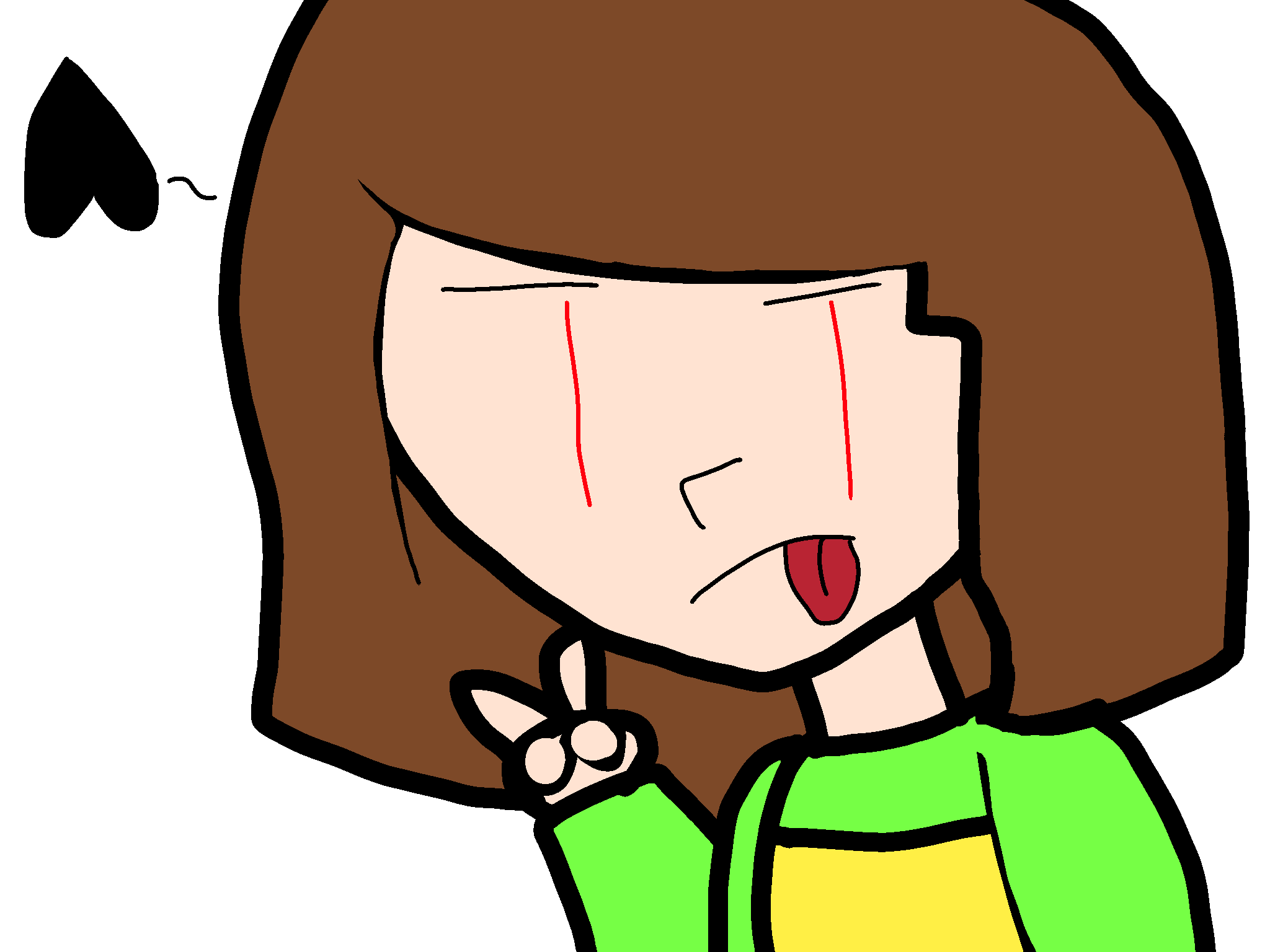 chara (undertale) 💙the blue child💙 - Illustrations ART street