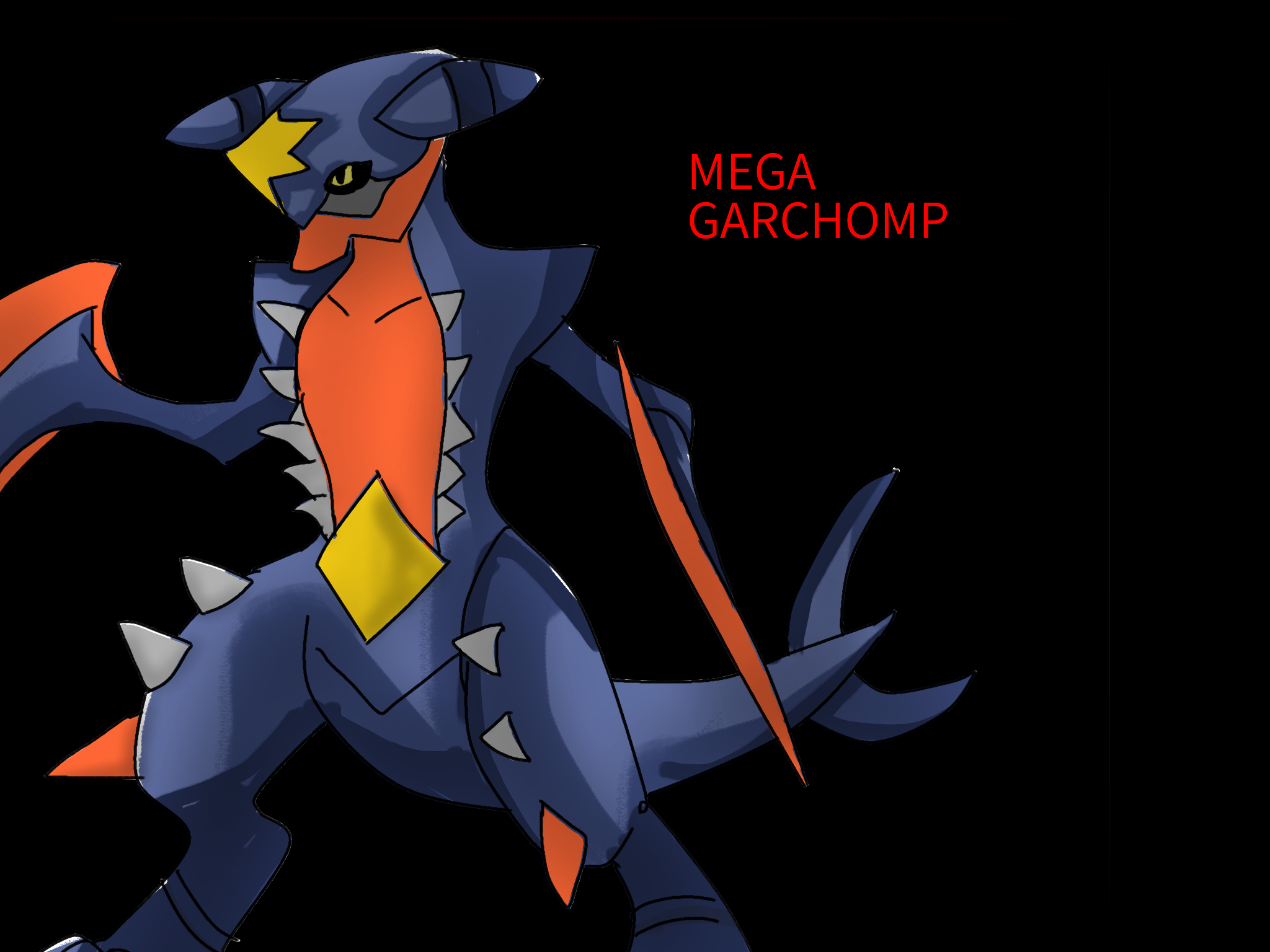 MEGA GARCHOMP KillerPisces10Arts - Illustrations ART street