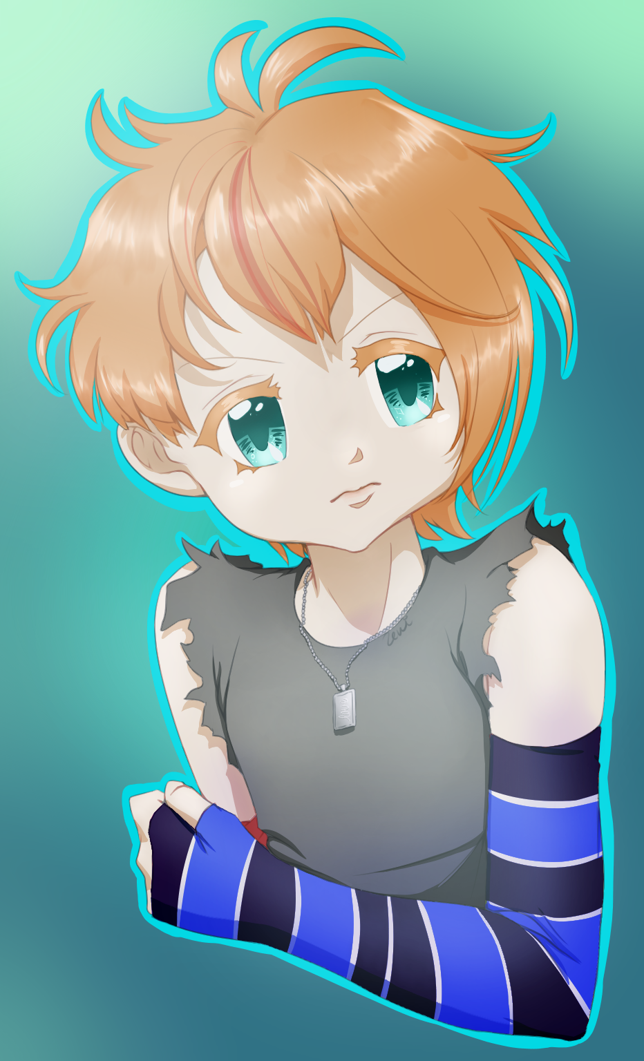 Punky niño (con color) 𝑍𝑒𝑛𝑖 𝑅𝑖𝑟𝑖 - Illustrations ART street