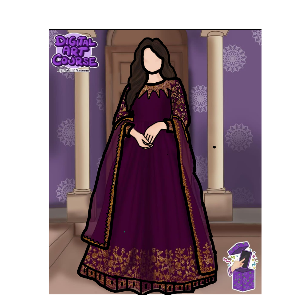 Untitled Doodle girl - Illustrations ART street