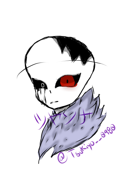 killer + horror sans half faced Tsukiyo__0980 - Illustrations ART street