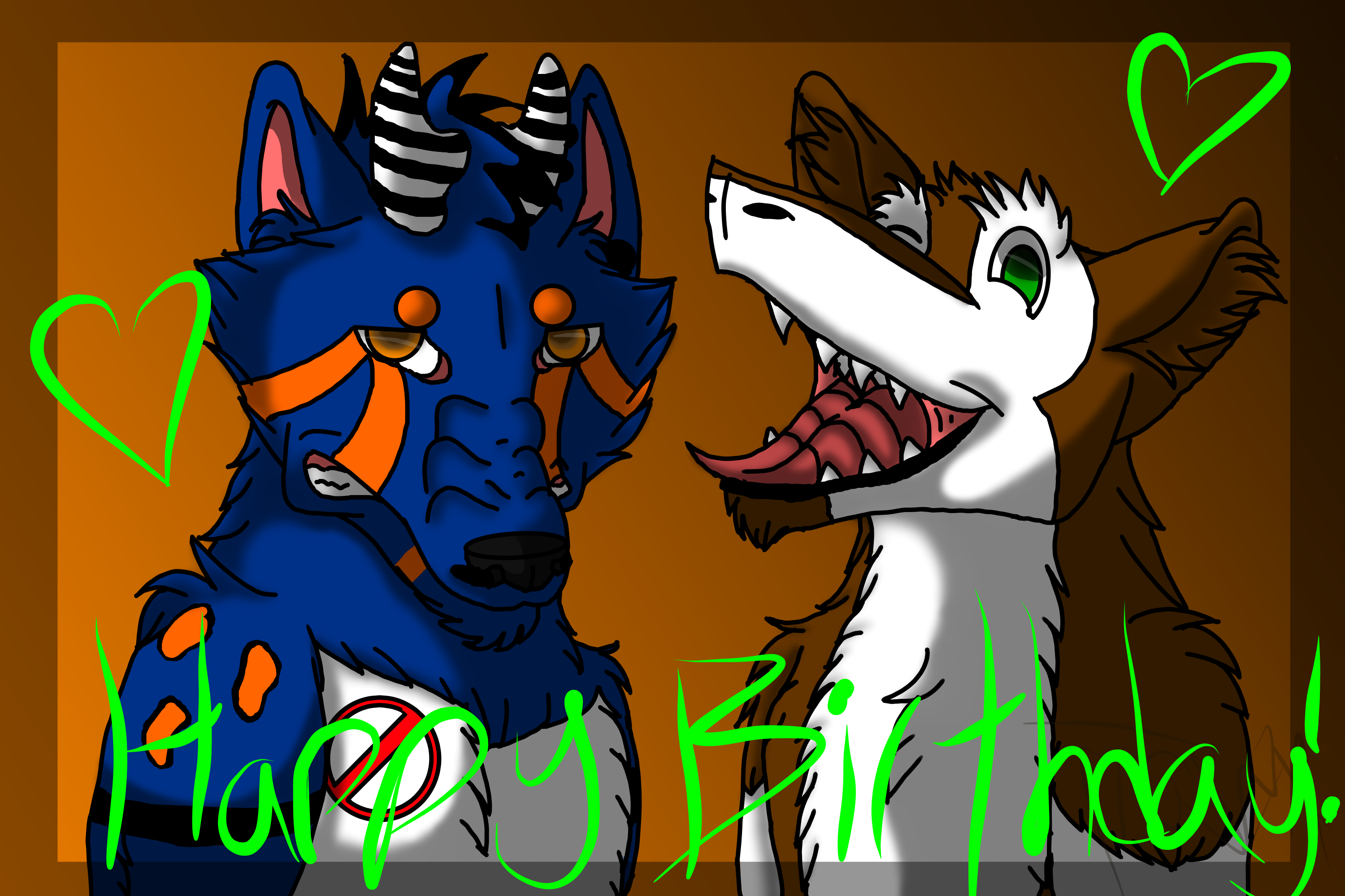 Birthday gift The Elvish Wolf - Illustrations ART street