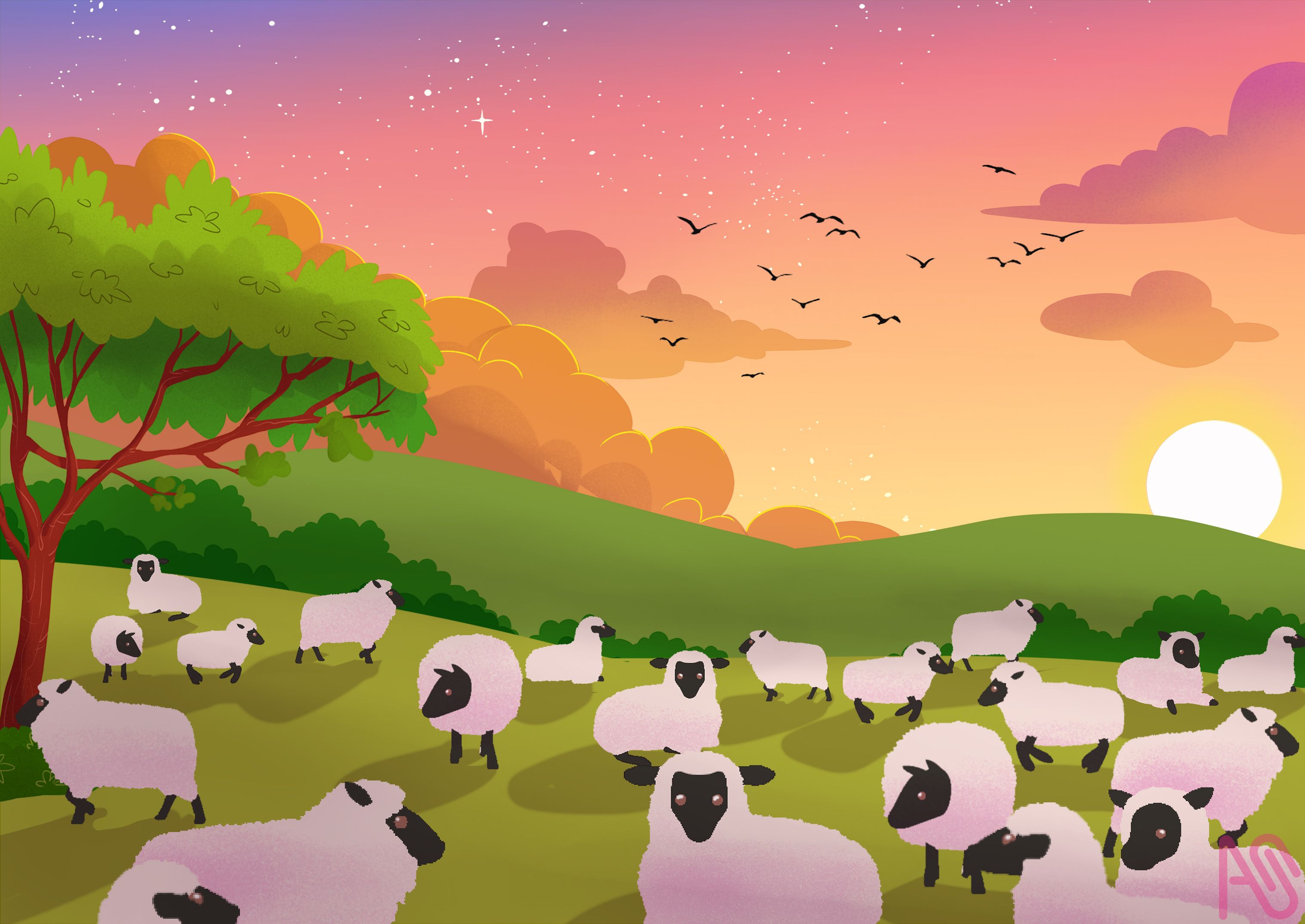 Relaxing in the Afternoon MAHRO - Illustrations ART street