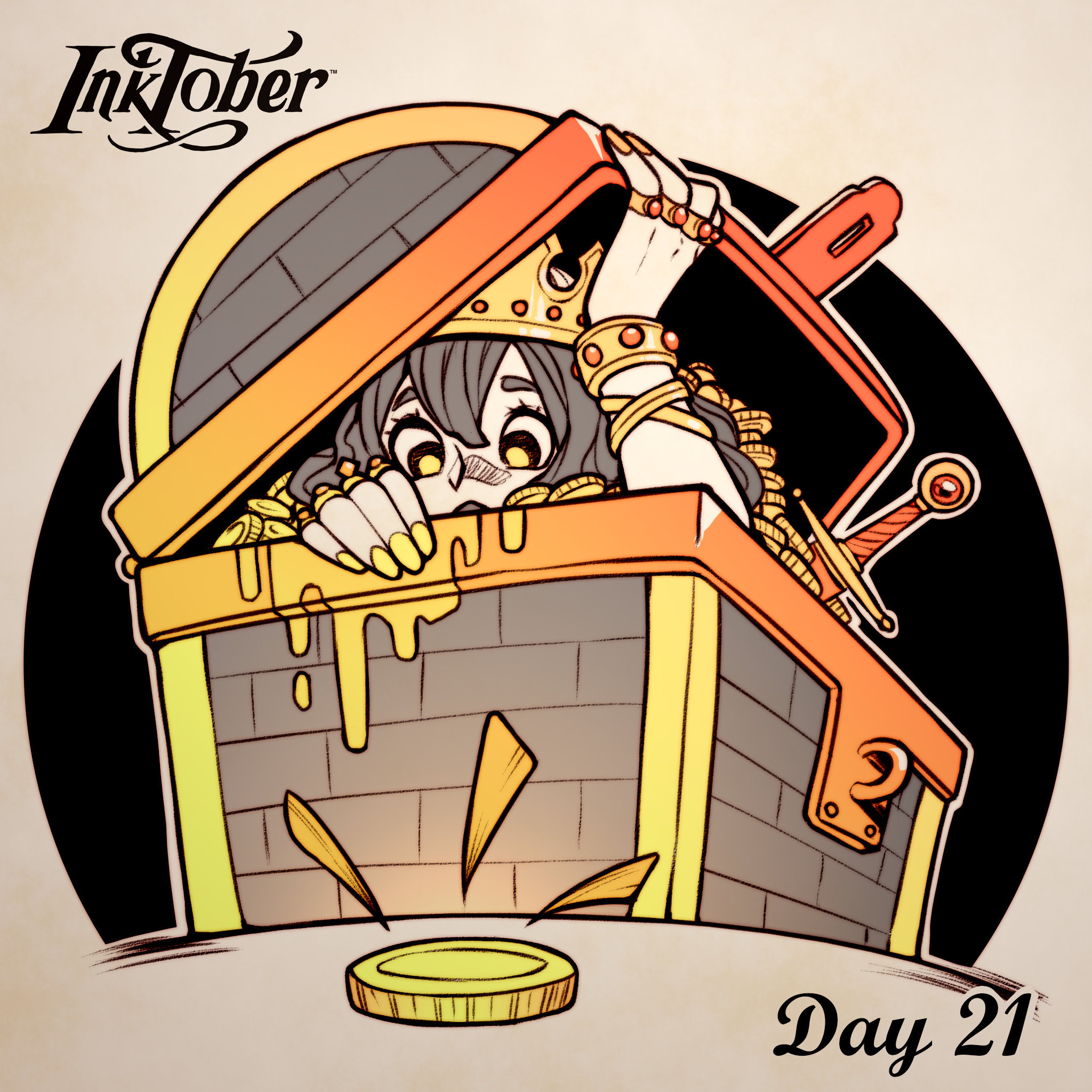 Inktober DAY 21: Treasure MoDathan - Illustrations ART street