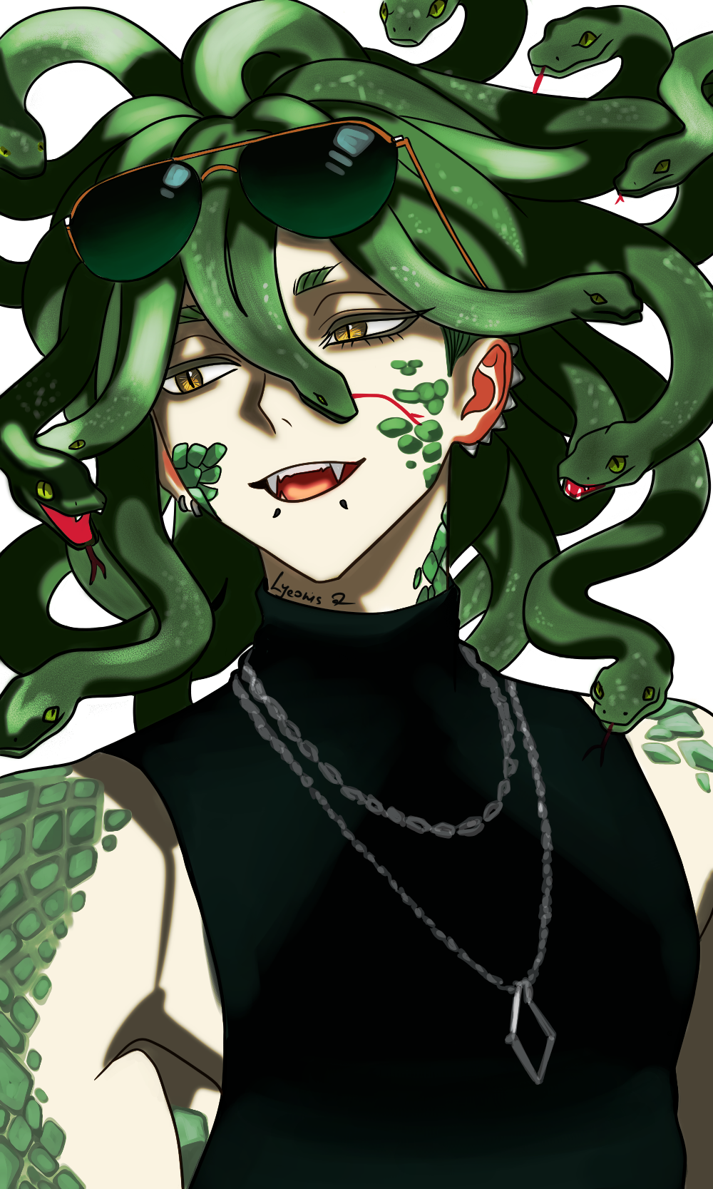 Viper (Original character/OC) ヴァイパーの視線 likorisrina - Illustrations ART ...