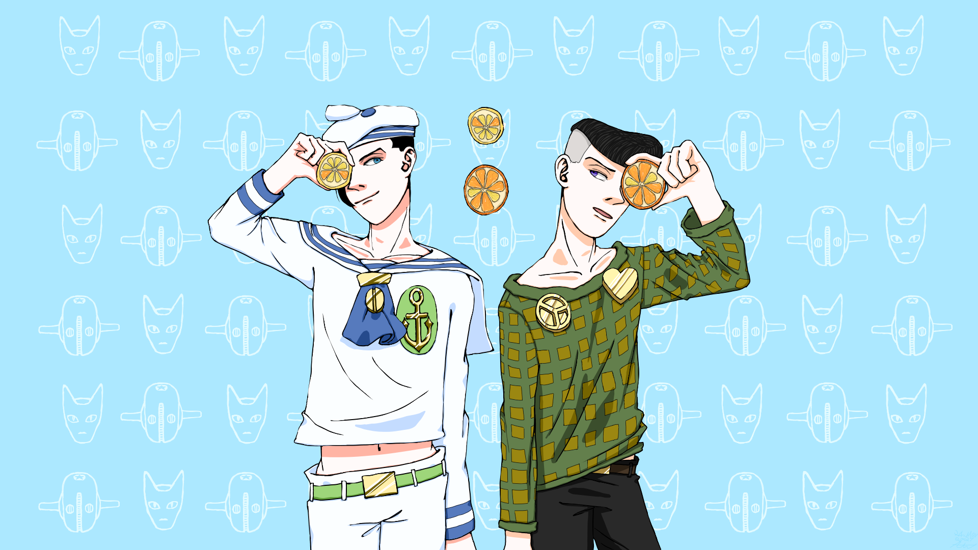 Kira Yoshikage & Kujo Josefumi A. Wolke W. - Illustrations ART street