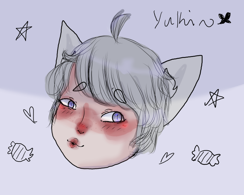 human Yuki draeing colored#1 Lunnisweets AU art - Illustrations ART street