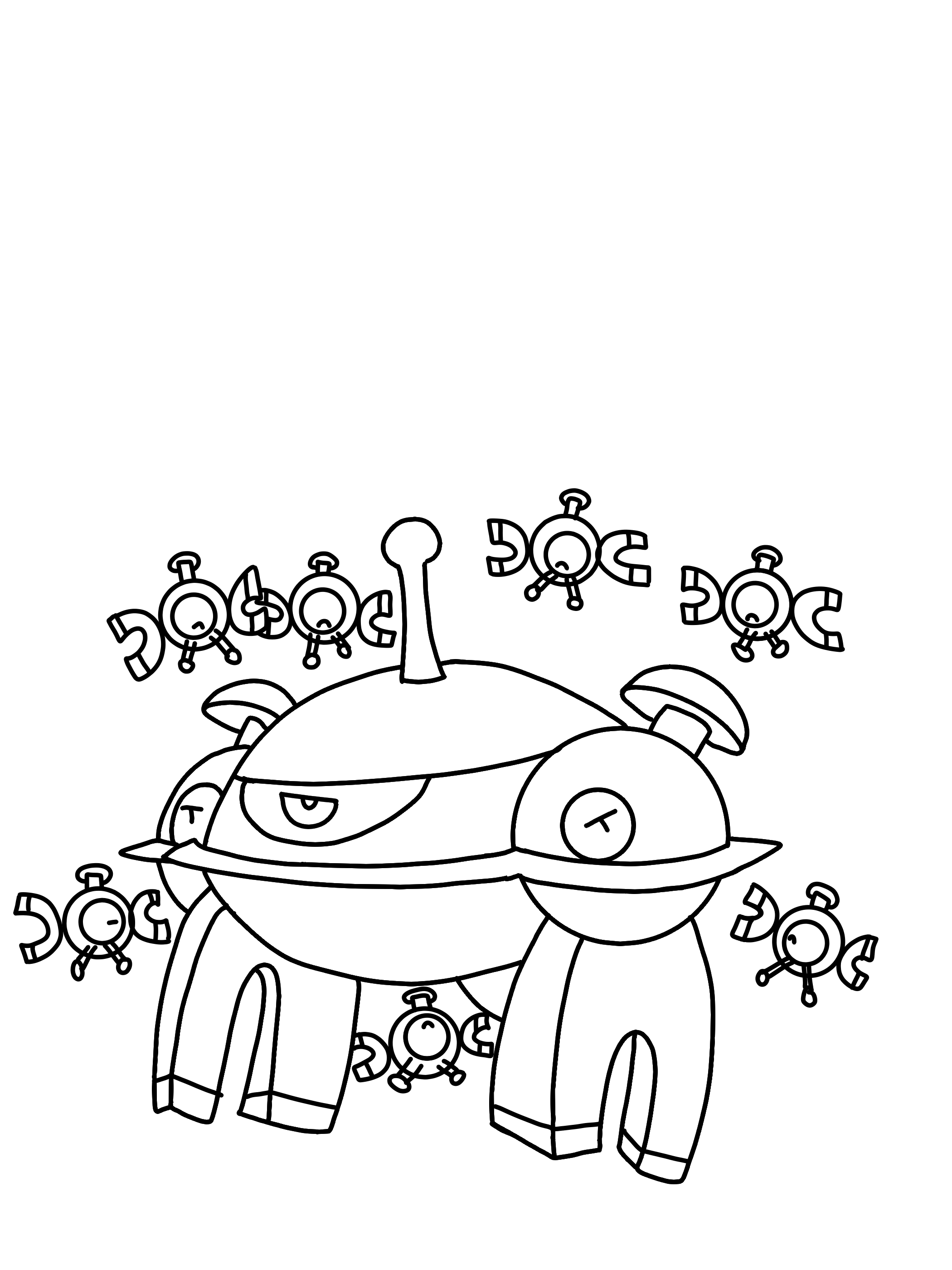 magnezone and magnemite Camo guy - Illustrations ART street