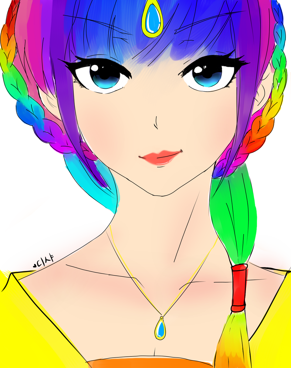 Rainbow lady Jkimin - Illustrations ART street