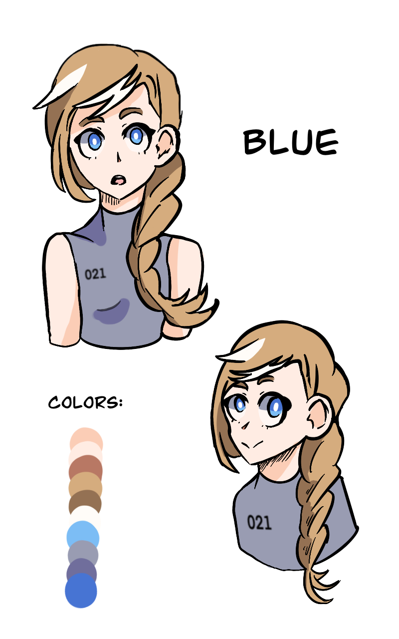 OC: Blue Ref sheet Chong - Illustrations ART street