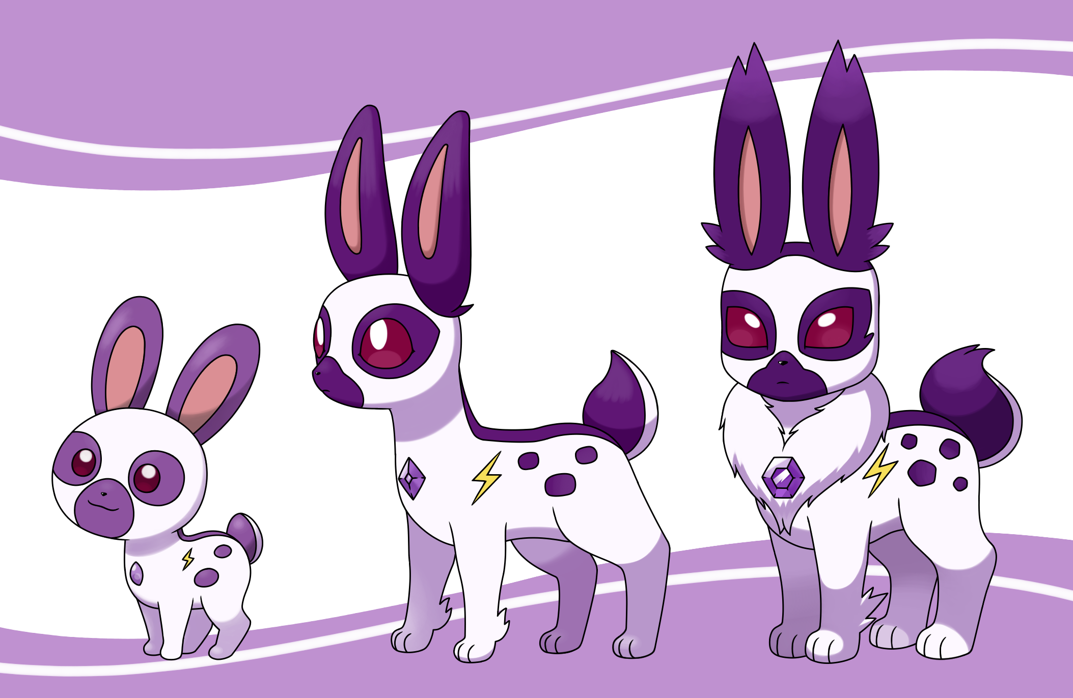 Mi avatar como pokemon (Bunlet/Roviolet/Violegant) RocioVioleta ...