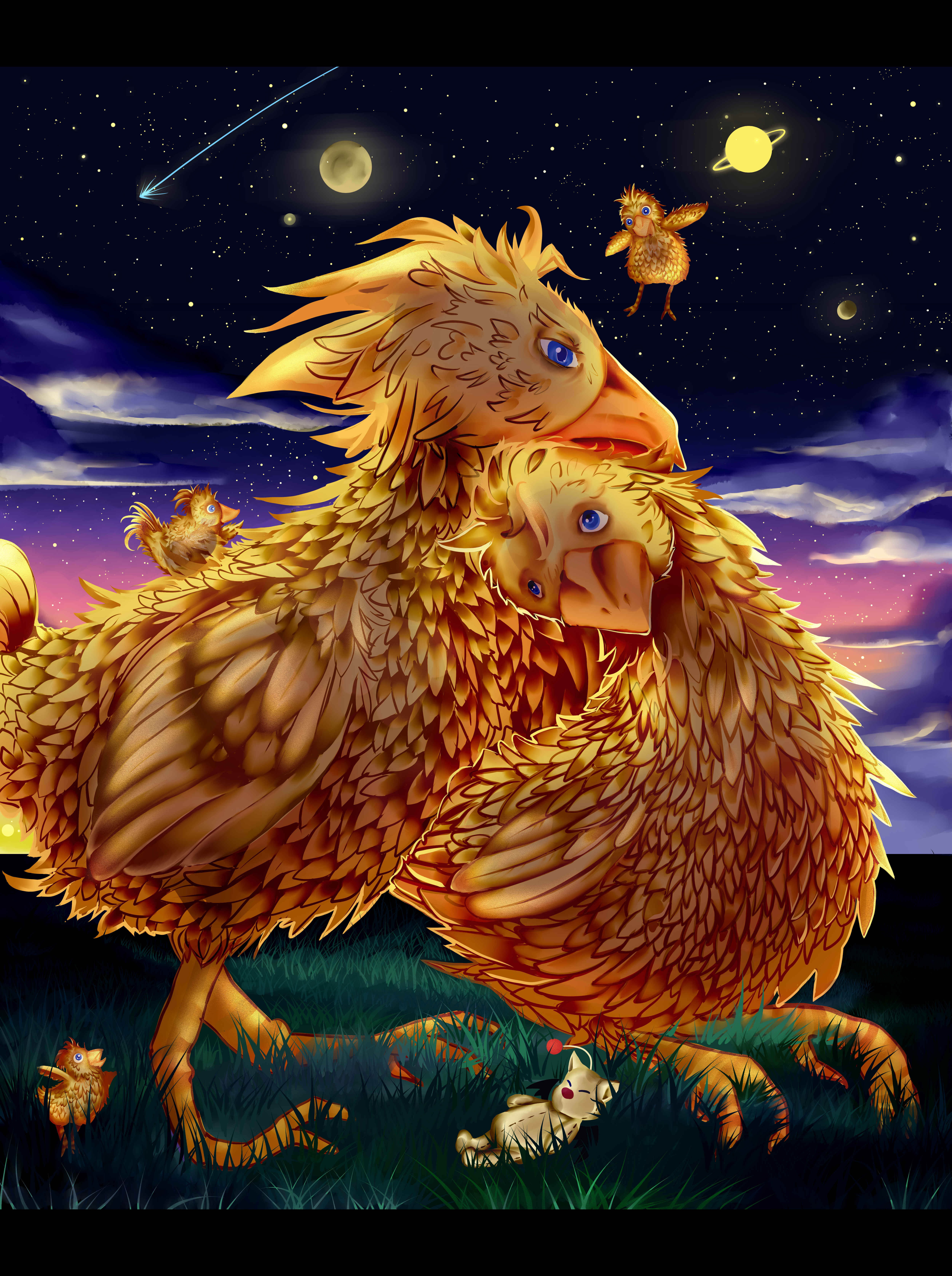 Even Chocobos want to cuddle DasAdeline - Illustrations ART street