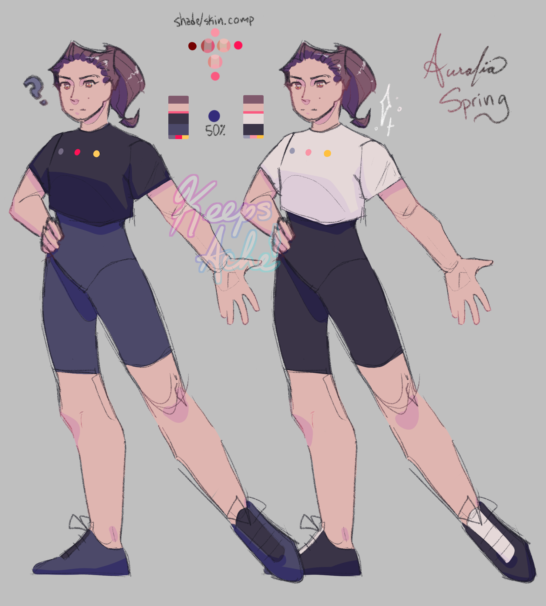 okay. black or white? :> Keeps Ache - Illustrations ART street