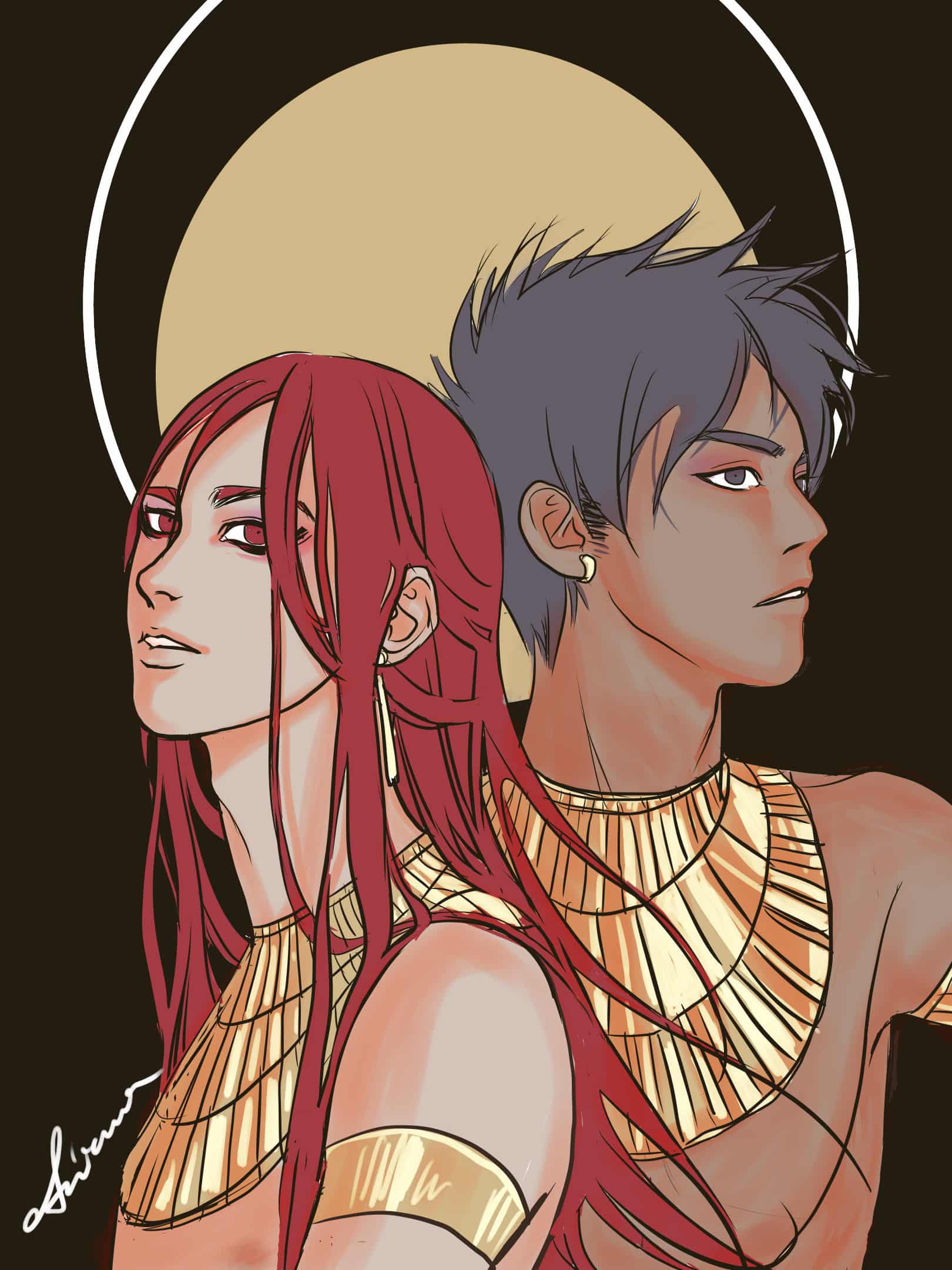 Set and Horus Aria - Illustrations ART street