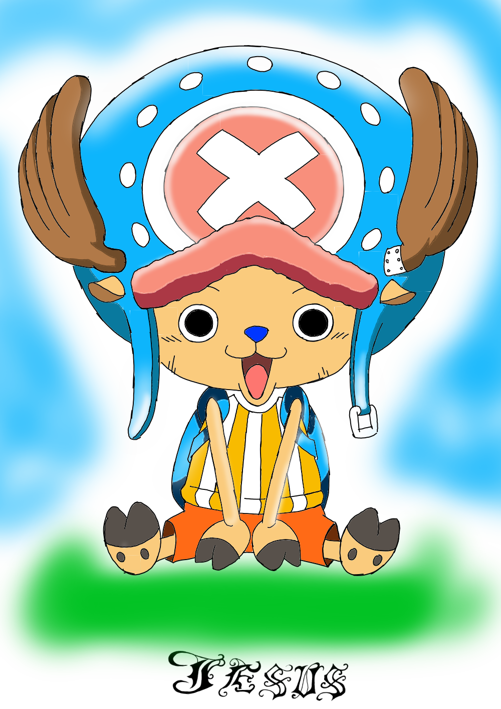 Tony Tony chooper Jesús - Illustrations ART street